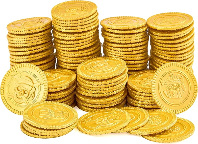 JOYIN 120 Pcs St. Patrick’s Day Gold Coins, Plastic Gold Coins Bulk ...