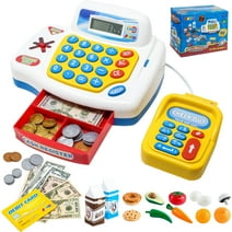 Activity Learning Family Battery Operated Electronic Cash Register Toy ...