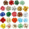 JOYIN 48 Pcs Assorted Christmas Pull Bows with Ribbon for Gift Wrapping ...