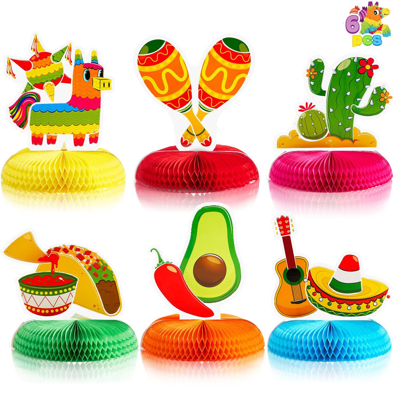 Big Dot of Happiness Let's Fiesta - Fiesta Party Centerpiece Sticks ...