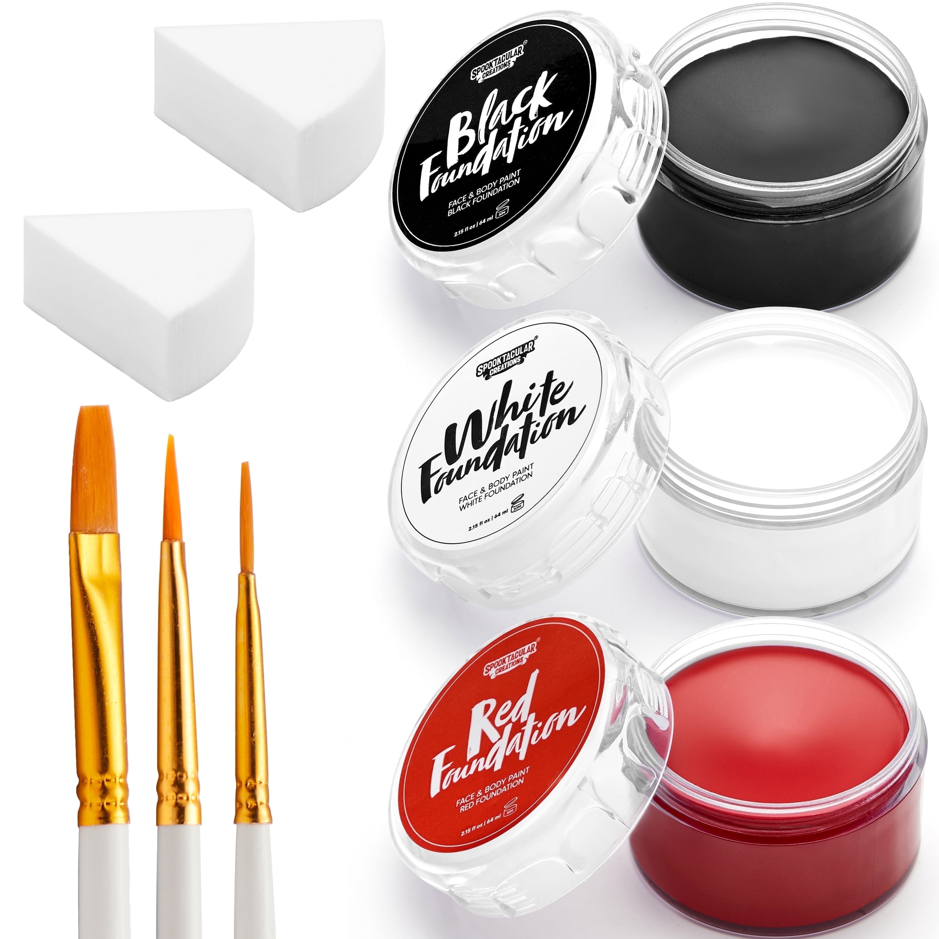 Joyfy 8 Pcs Halloween Makeup Kit,Halloween Face Body Painting Kit Oil ...