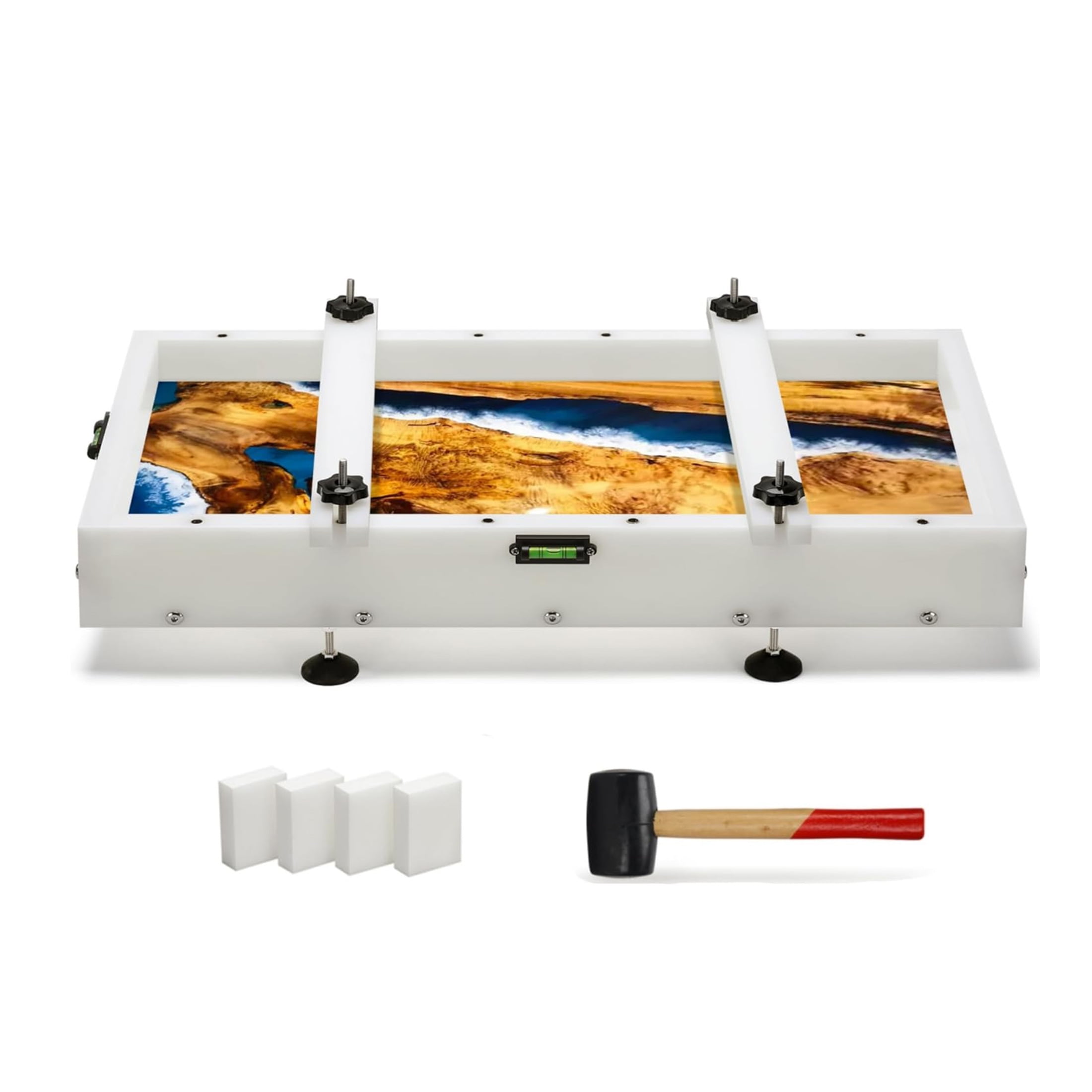 JOYKISS 24x12x3 DIY Resin Mold for River Table & Tray – Reusable HDPE ...