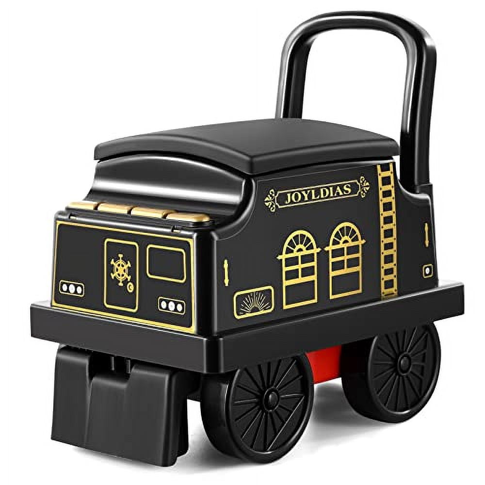 JOYLDIAS Train Carriage for Ride On Train with Music, Stories, Storage ...