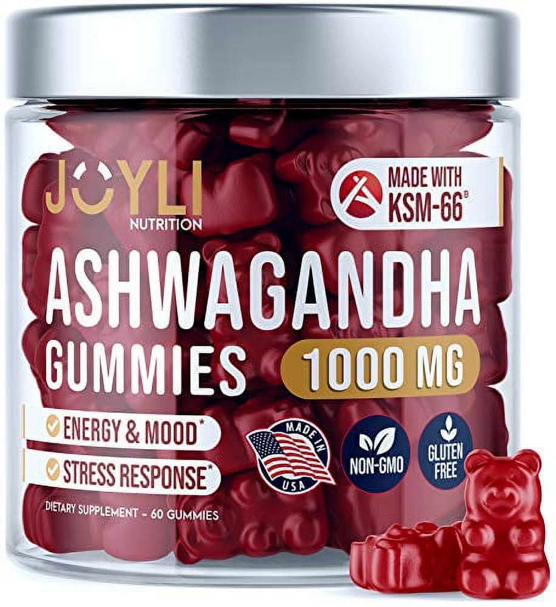 JOYLI Ashwagandha Gummies - Organic Root Extract for Sleep, Mood ...
