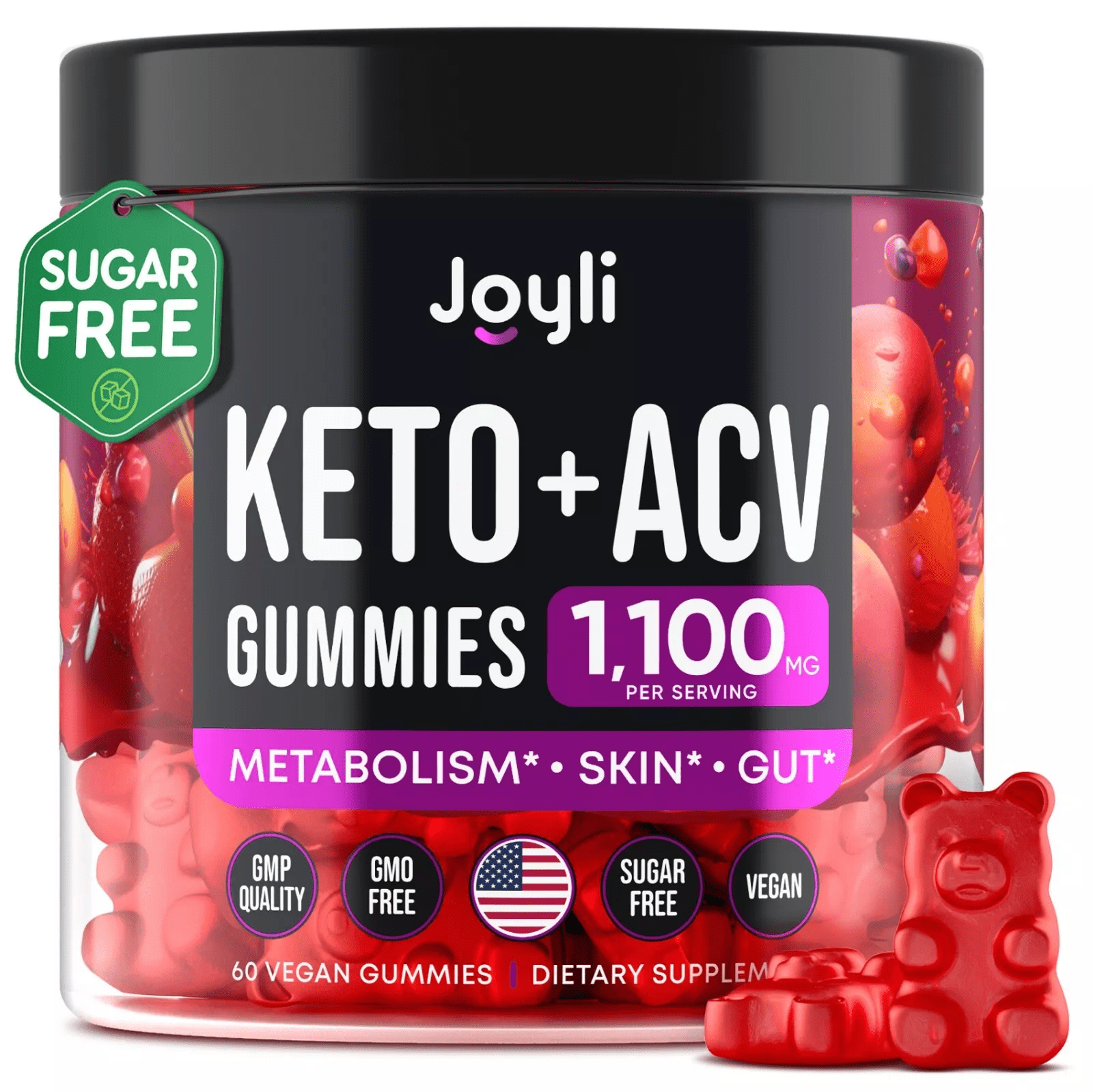 JOYLI Keto Apple Cider Vinegar Gummies, ACV Supplement for Heart Health ...