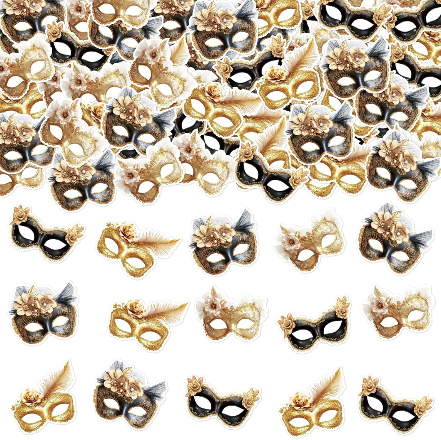 JOYMEMO 200 Pieces Masquerade Confetti for Birthday Baby Shower Party ...