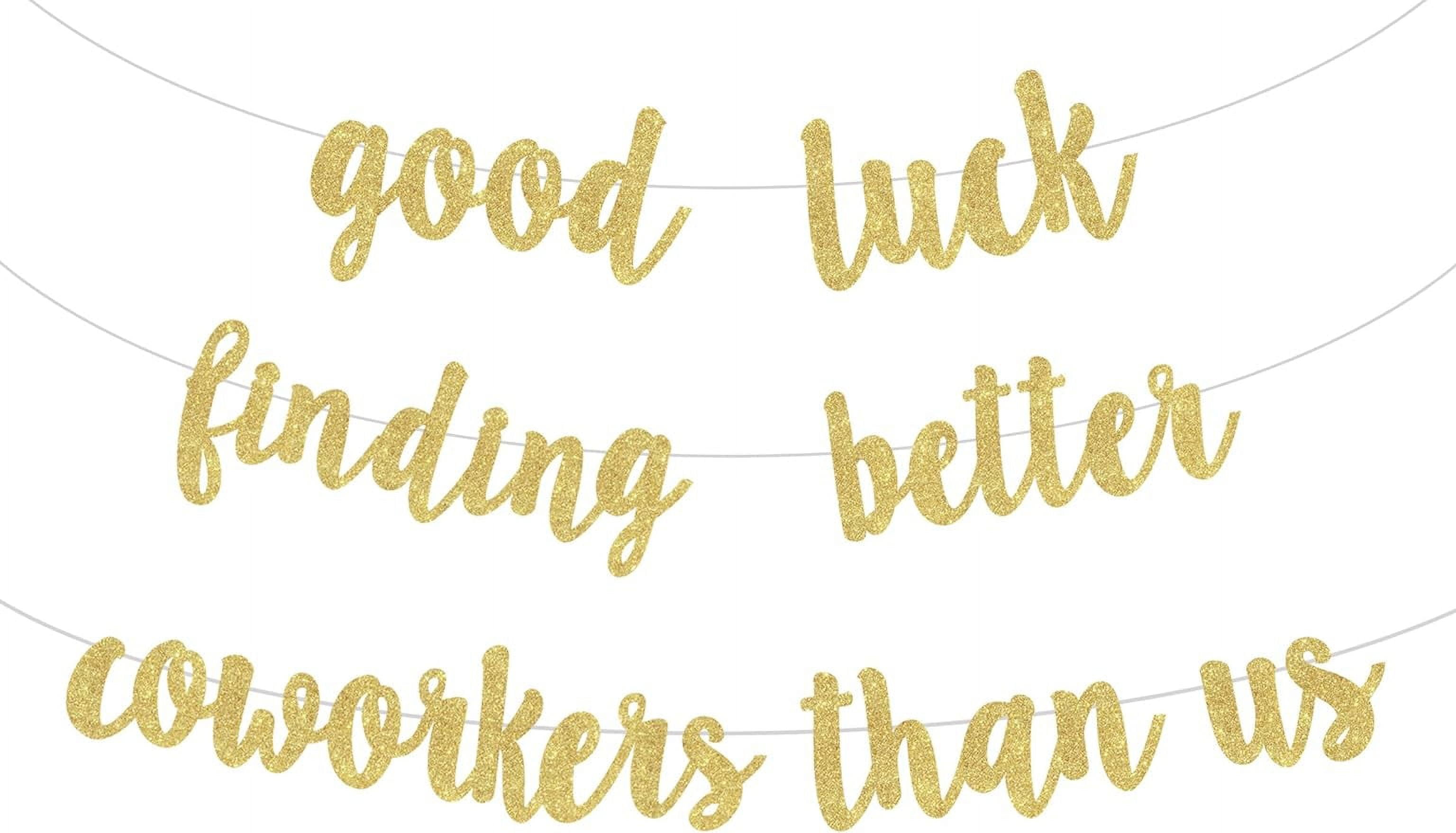 Joymemo Eye-catching Adult Party Banner, Paper Gold - Walmart.com