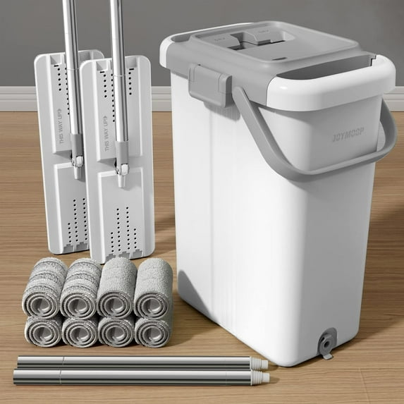 JOYMOOP Mop and Bucket with Wringer Set for Floor Cleaning and Wall ...