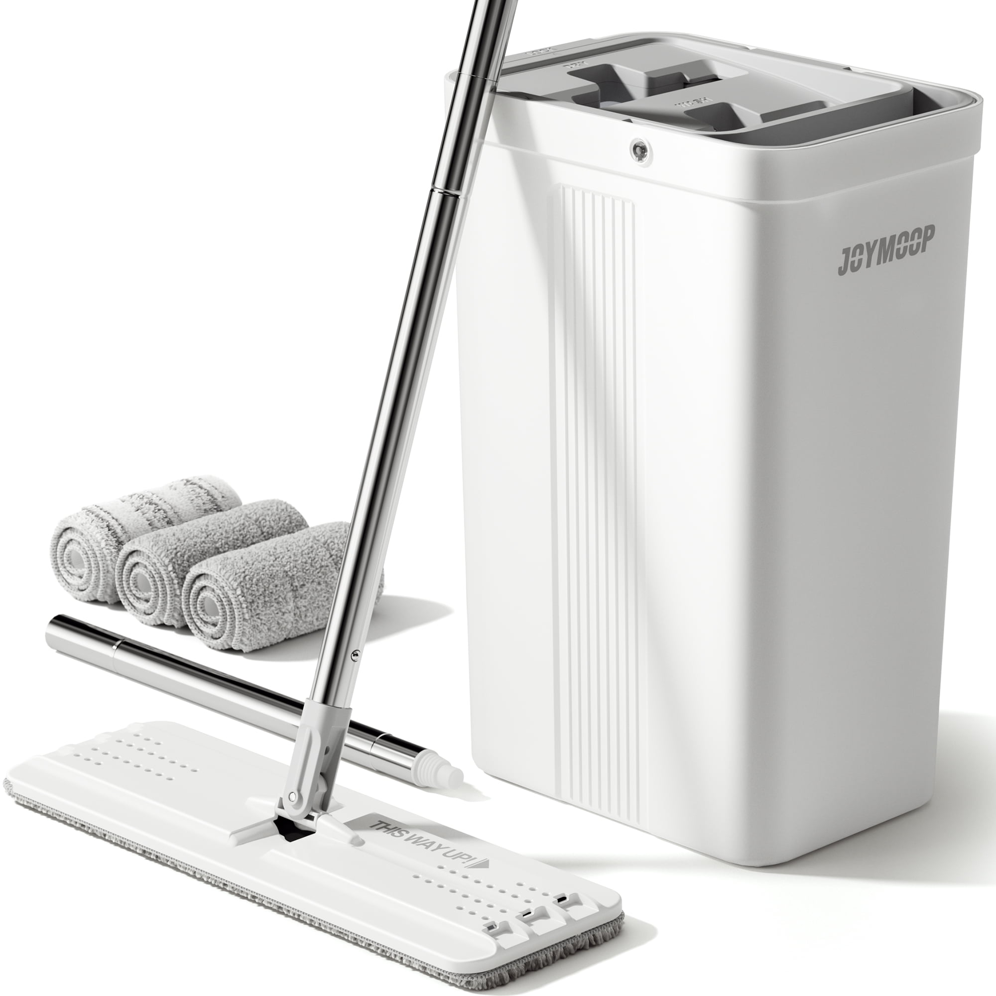 JOYMOOP Mop and Bucket with Wringer Set, Wall Mop Cleaning Bucket with ... JOYMOOP Mop and Bucket with Wringer Set, Wall Mop Cleaning Bucket with ...