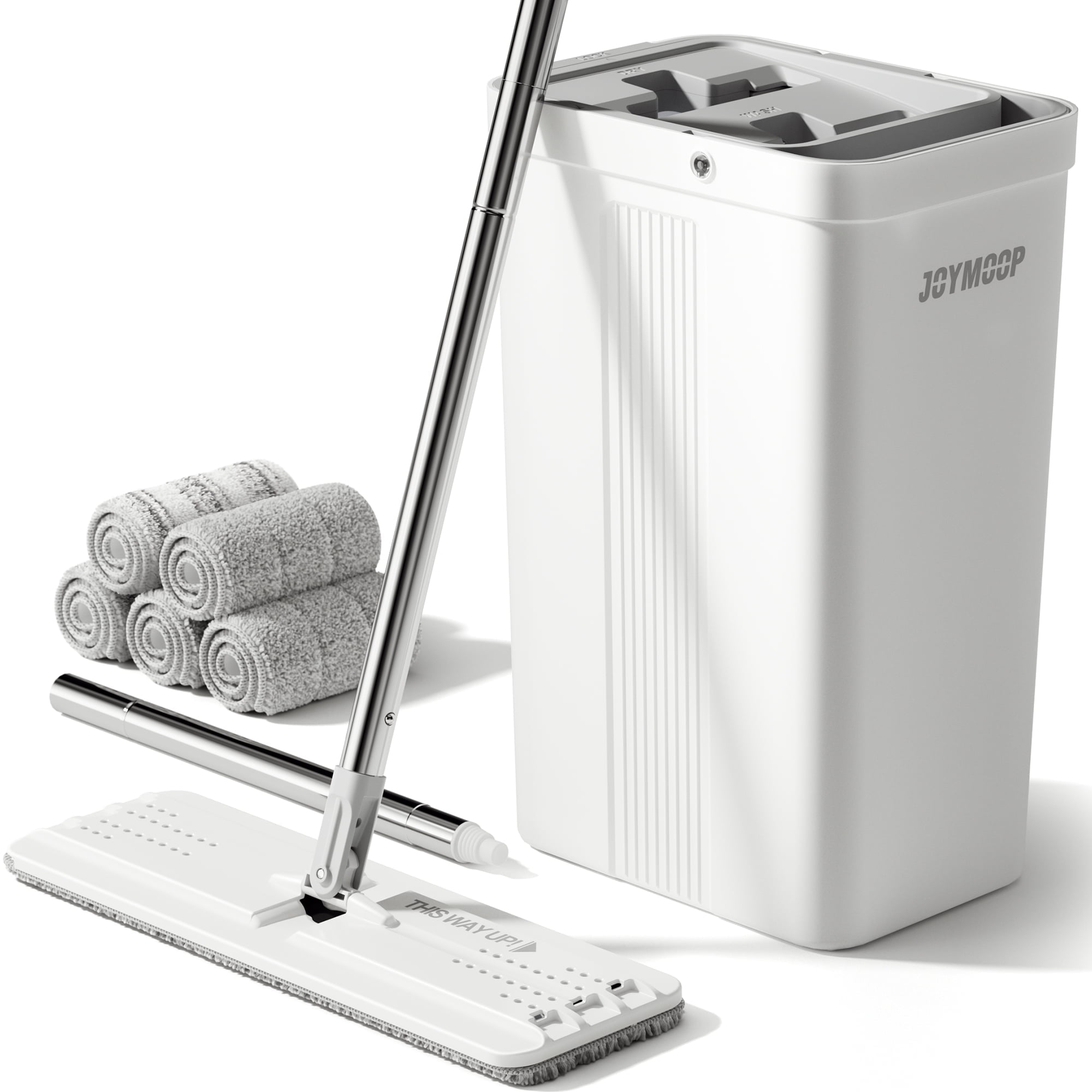 JOYMOOP Mop and Bucket with Wringer Set, Wall Mop Cleaning Bucket with ...