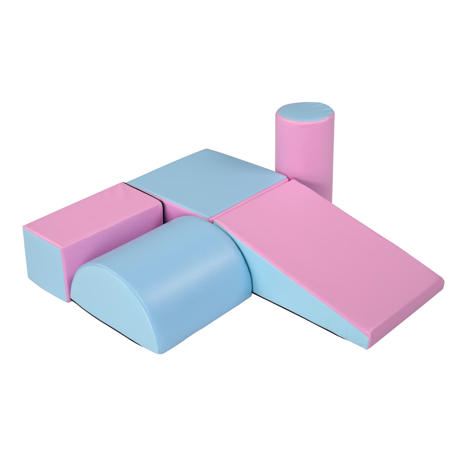 JOYMOR 5-Piece Soft Foam Climber Set, Toddler Playset, Crawl & Climb ...