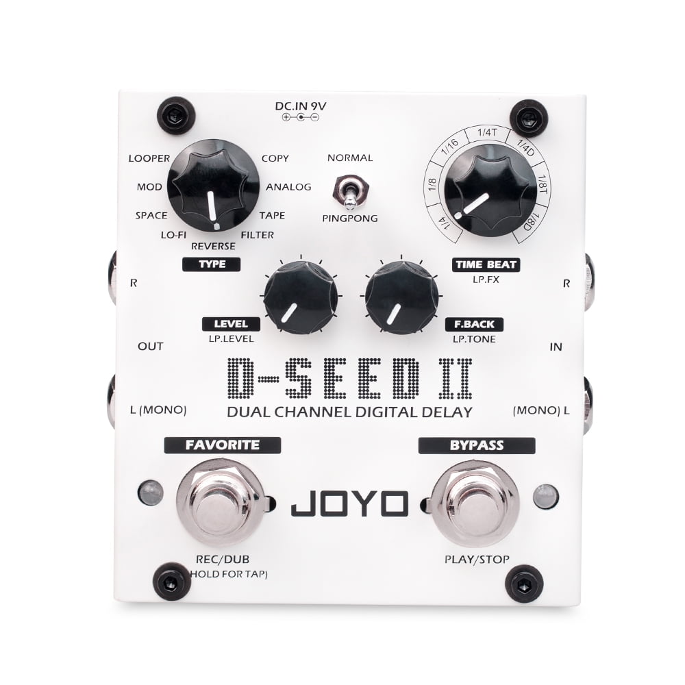 JOYO D-SEED-II Multi Stereo Delay Pedal 8 Delay Modes Dual Channel with ...