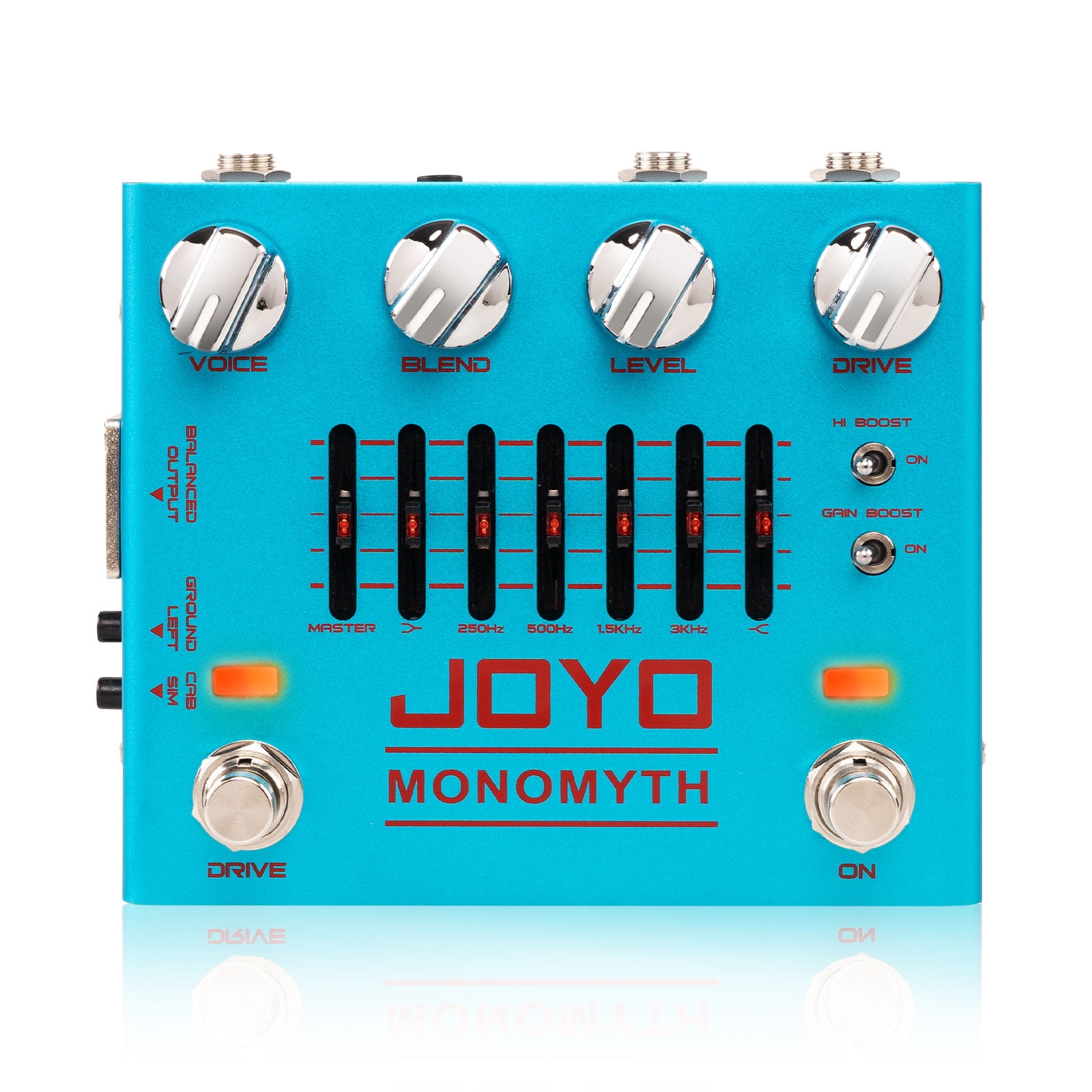 JOYO R-26 Bass Guitar Pedals Overdrive Amp Simulator Effect Pedal EQ ...