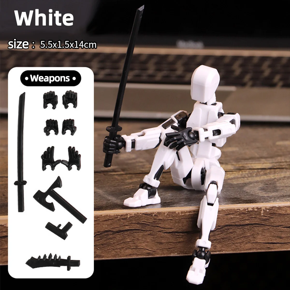 JOYORA Luminous Titan 13 Action Figures T13 Figure 3D Printed Multi ...