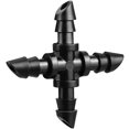 Joypro Drip Irrigation Fittings Barbed Cross Tee For 1 4 Irrigation