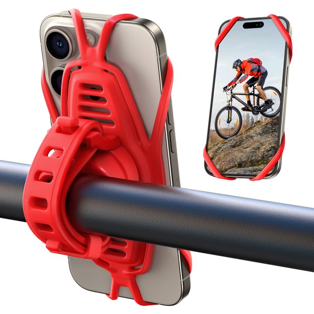 JOYROOM Bike Phone Mount, Silicone Bicycle Phone Holder, 360 Rotation ...