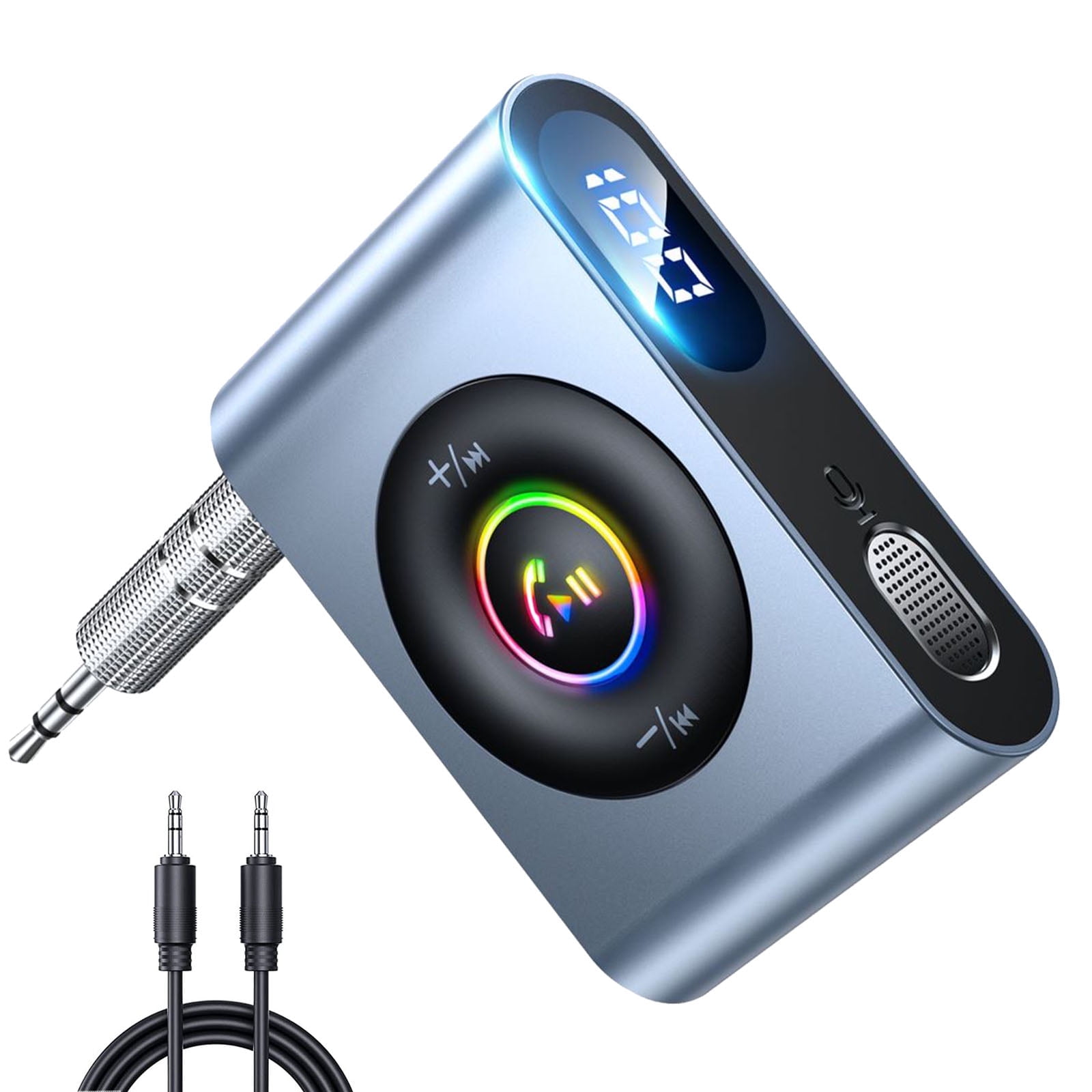 JOYROOM Bluetooth 5.3 Car Kit, Wireless Receiver, 3.5mm Aux Adapter for Music, Calls, Home, Car ...
