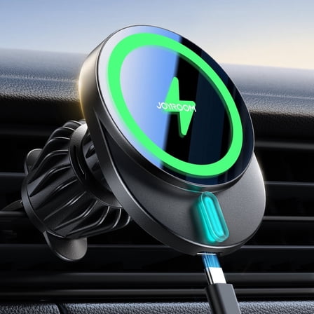 CHGeek Wireless Car Charger, 15W Fast Charging Auto Clamping Car ...