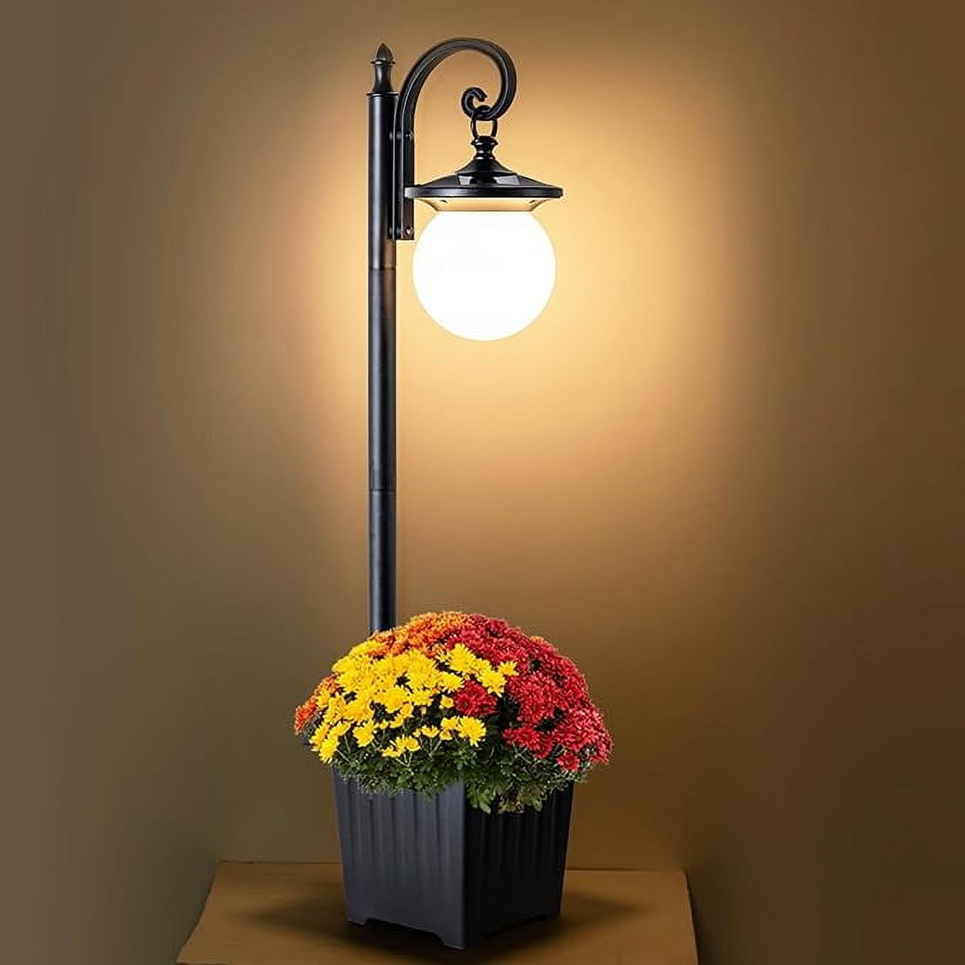 JOYSOLAR Outdoor Solar Powered Floor Lamp for Patios, Decks, Outdoor ...