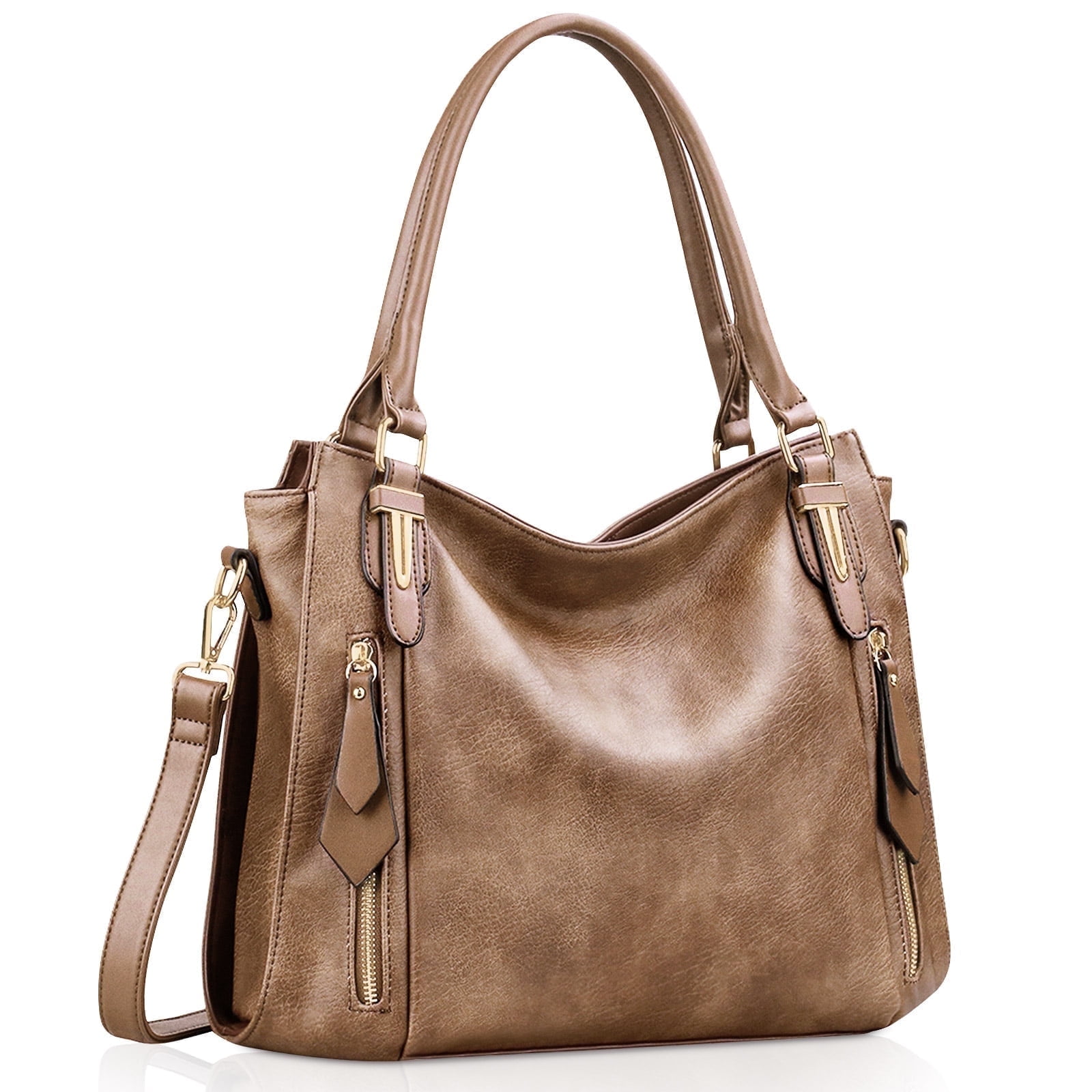 Joyson Women's Shoulder Bag Tote Purse Crossbody Capacity Medium Camel ...