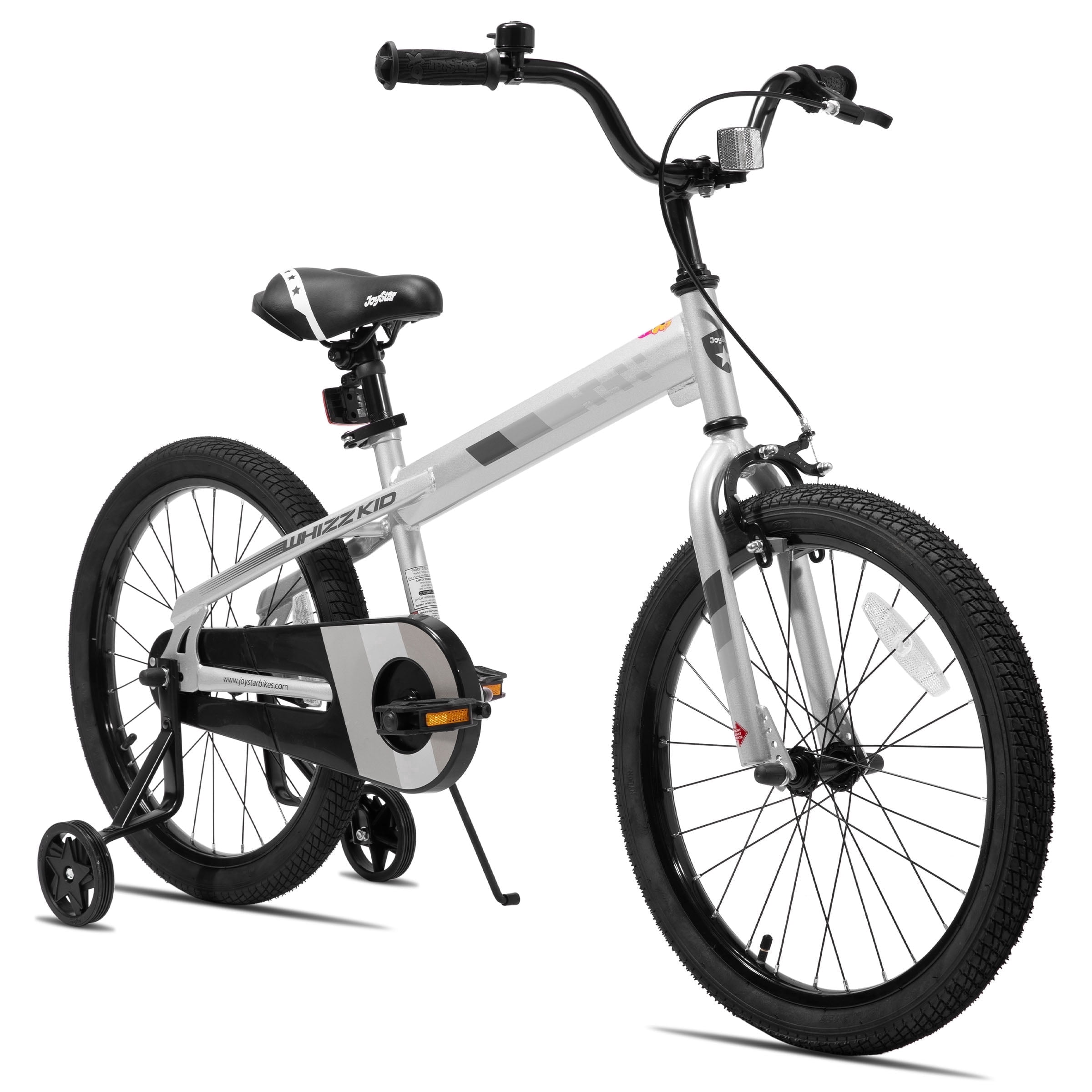 JOYSTAR 18 Inch Kids Bike with Training Wheels & Handbrake for Ages 5-9 ...