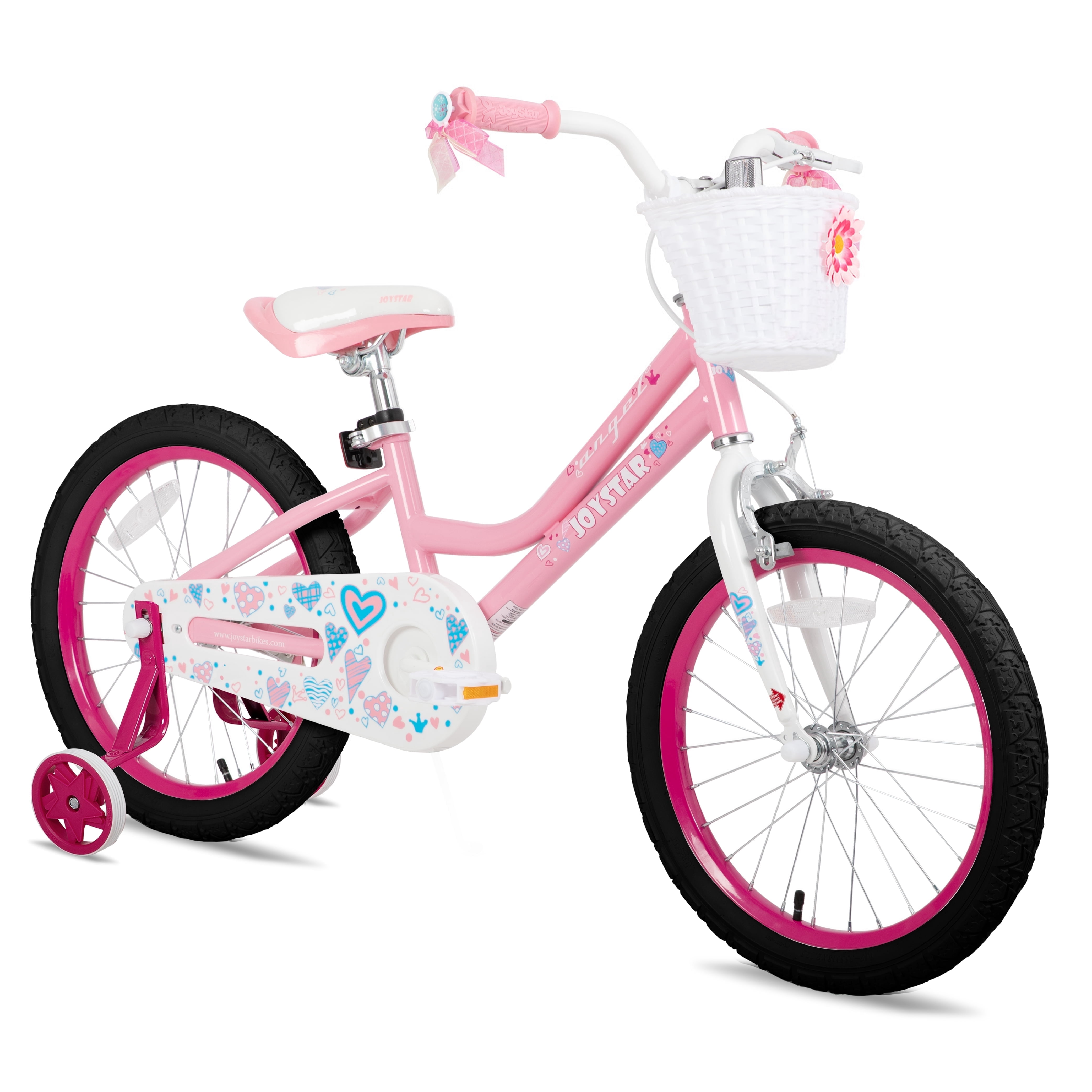 JOYSTAR 20 inch Girls Bike for 7-10 Years Old, Kids Bike with Training ...