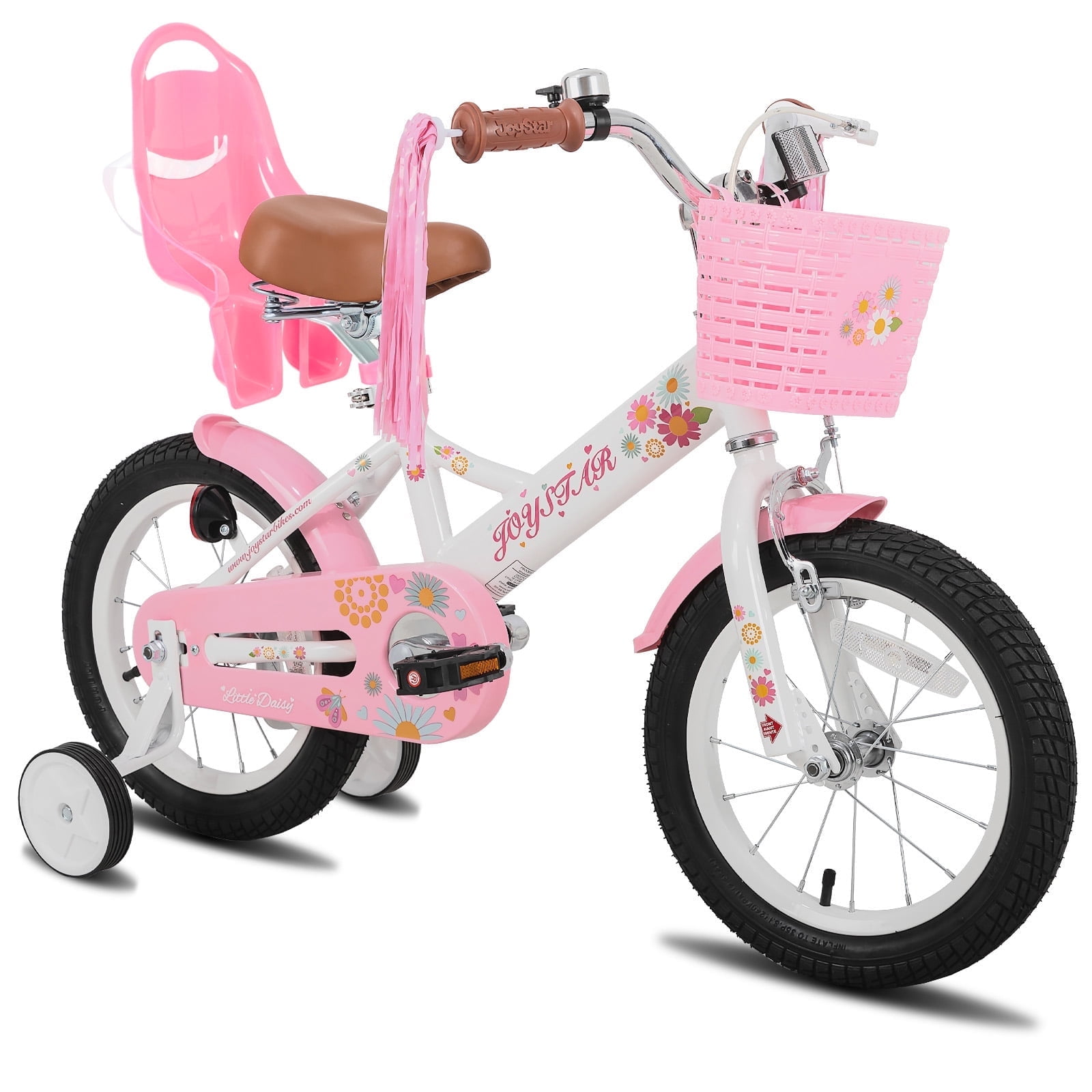 JOYSTAR Little Daisy 12 Inch Kids Bike for 2 3 4 Years Girls with ...
