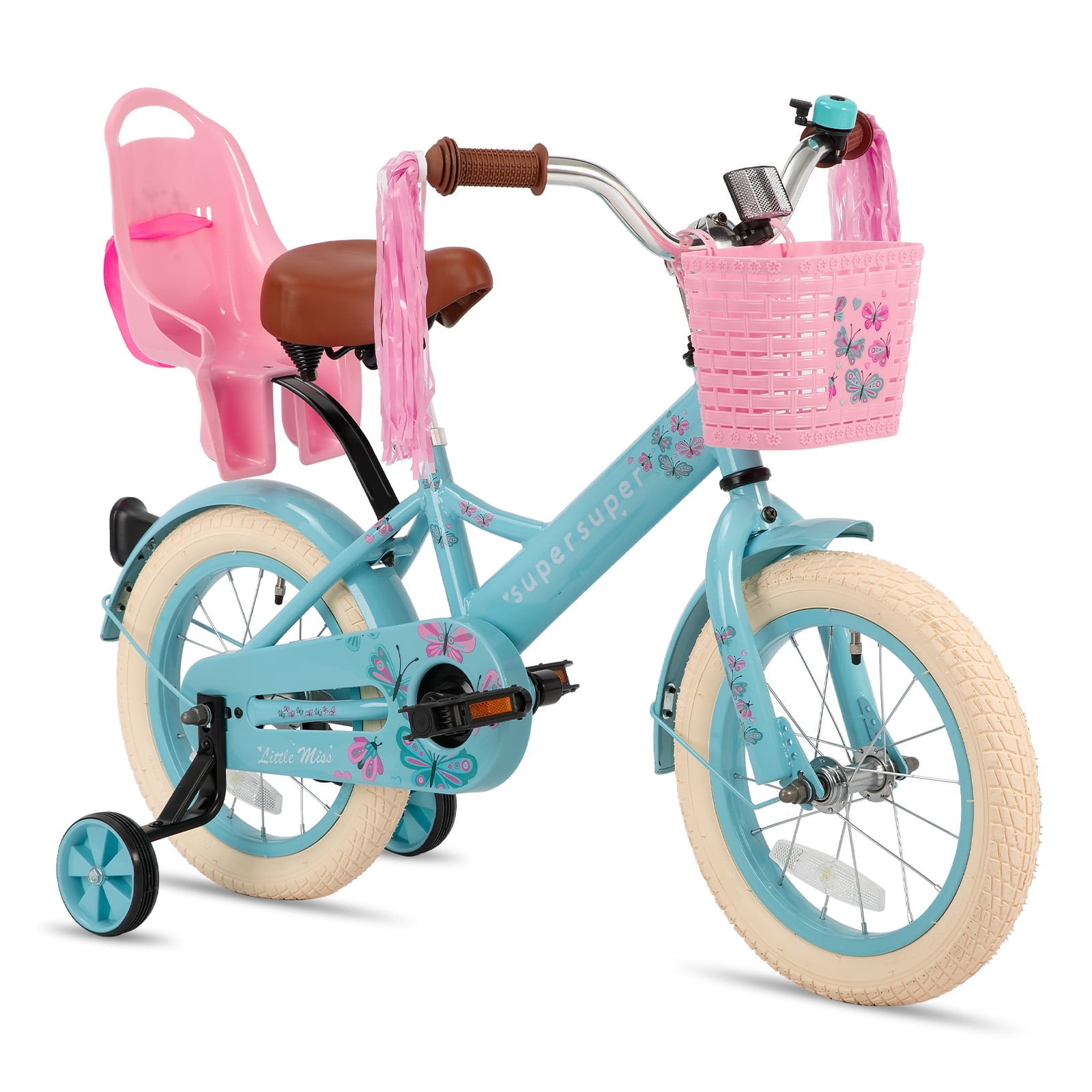 JOYSTAR Little Miss Kids Bike 12 inch Girls Bike, Blue – Sansujyuku