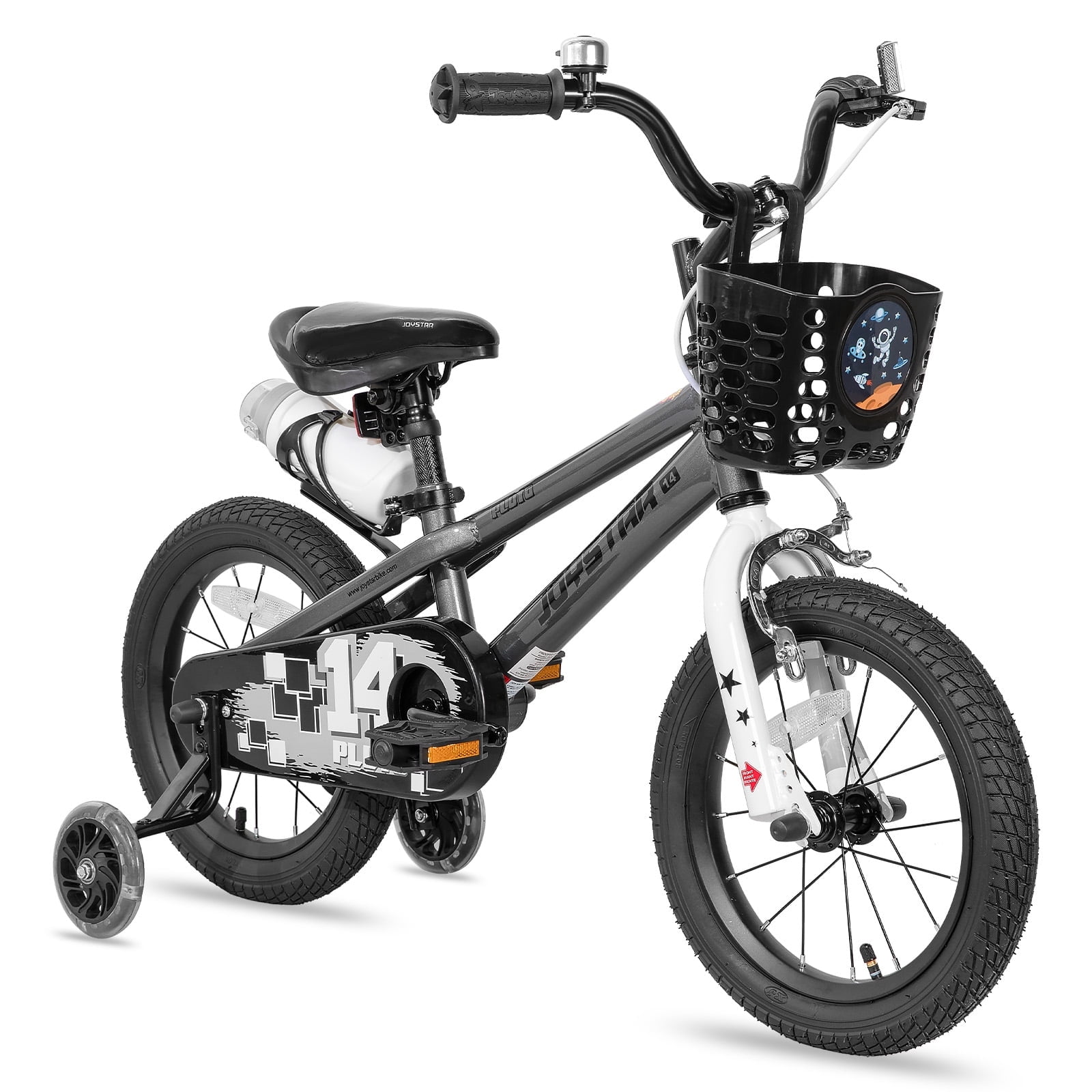 JOYSTAR Pluto Kids Bike with Training Wheels for 12 14 16 18 inch Bike ...