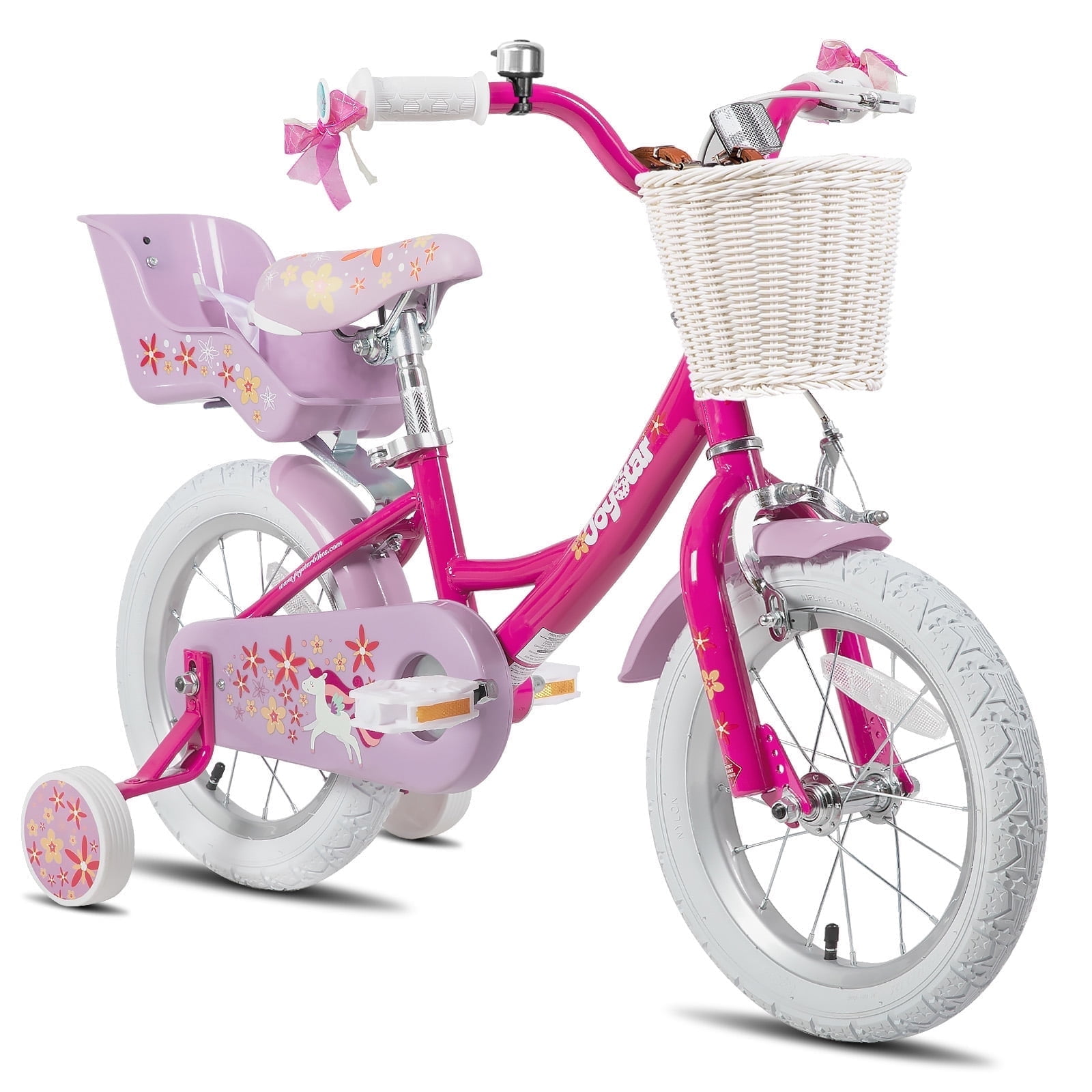 JOYSTAR Unicorn 12inch Girls Bike,Mint purple - Walmart.com