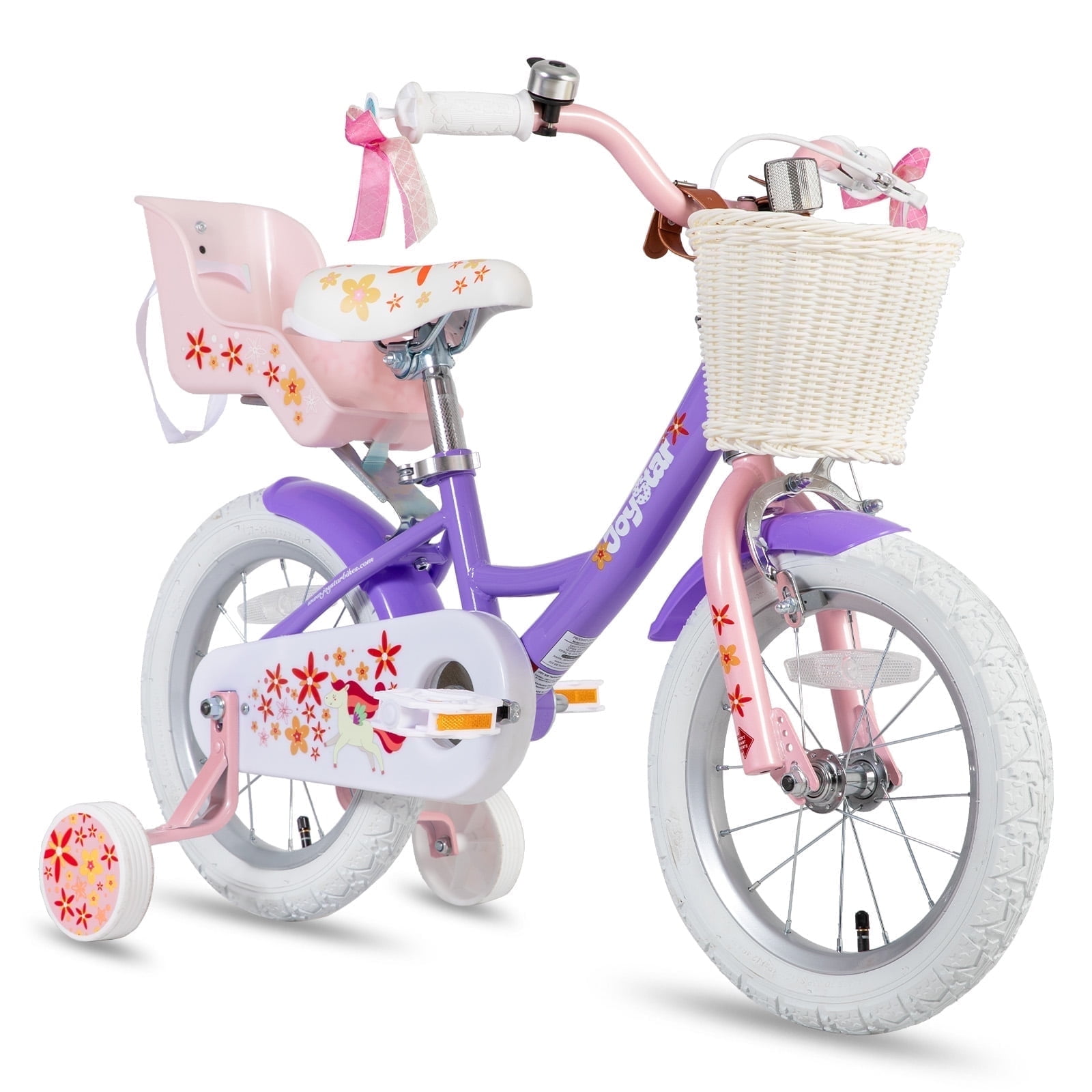 Joystar Unicorn 12-Inch Girls' Bike, Purple - Walmart.com