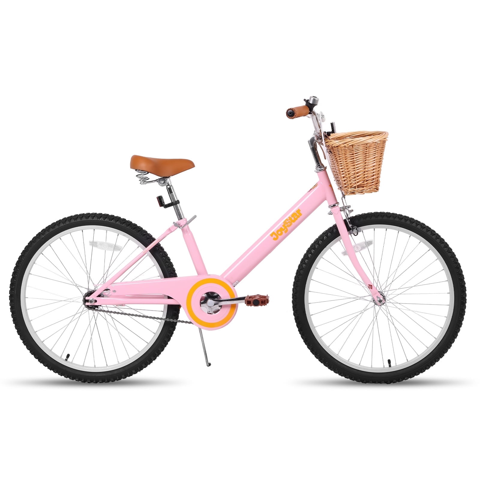 JOYSTAR Vintage 24 inch Kids Bike with Basket & Kickstand for Girls & Boys - Walmart.com