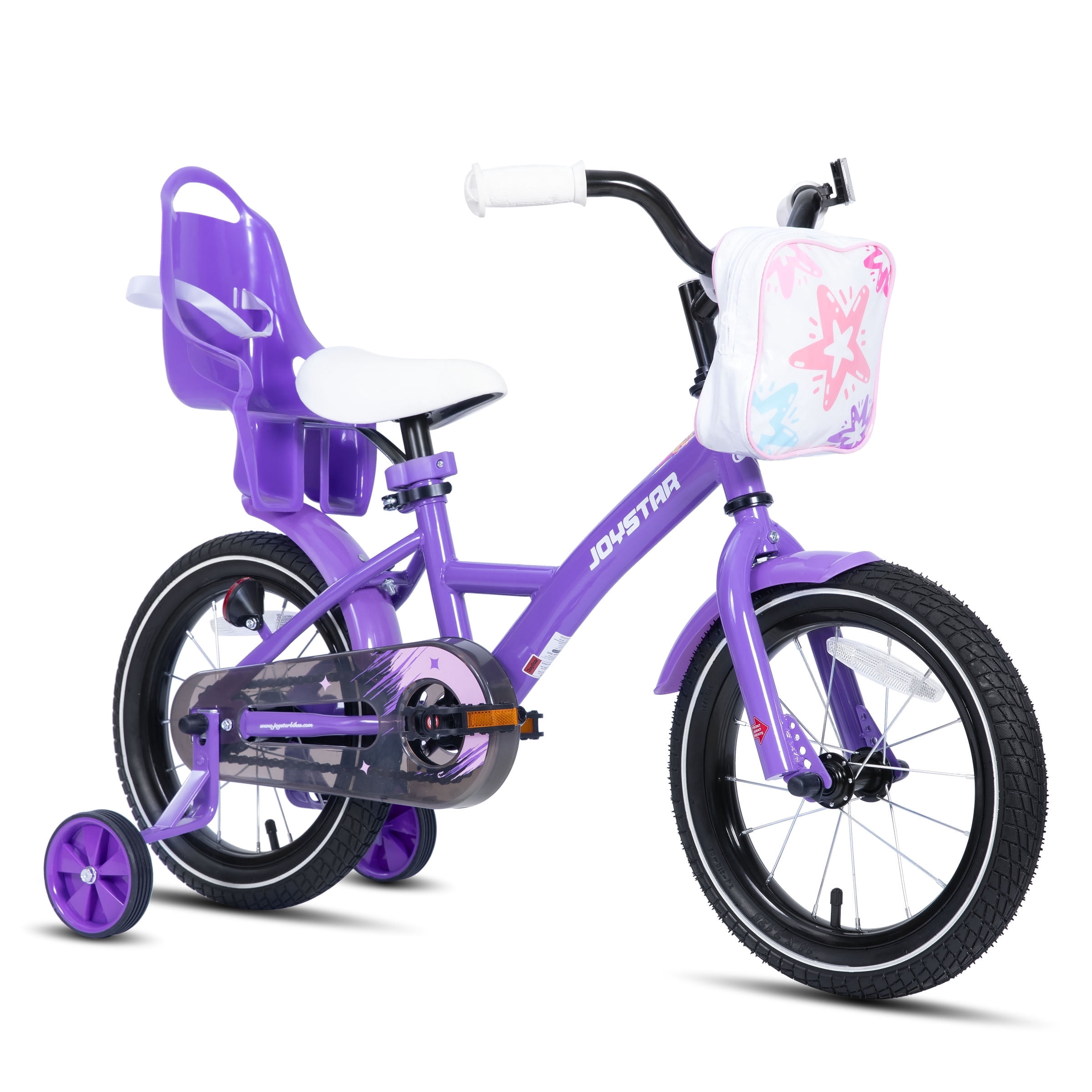 JOYSTAR Zinnia 14 inch Kids Bike for Girls, Children Bicycle in Purple ...