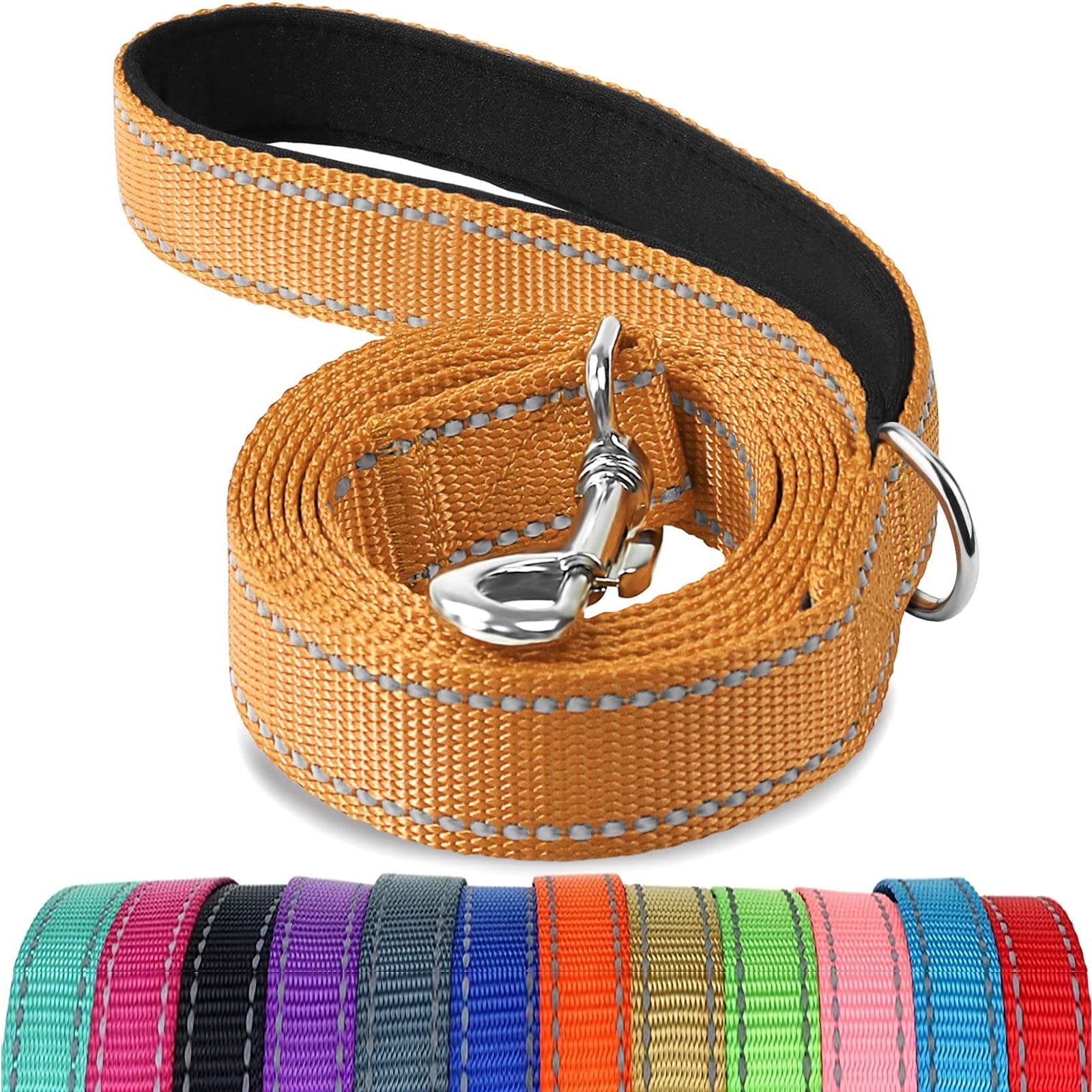 JOYTALE Reflective Pet Leash, Padded Handle Nylon Dogs Leashes For ...