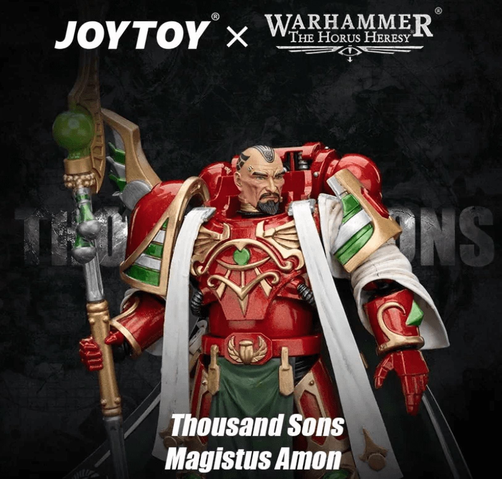JOYTOY Action Figures Warhammer 40K 4.8inch Thousand Sons Magistus Amon ...