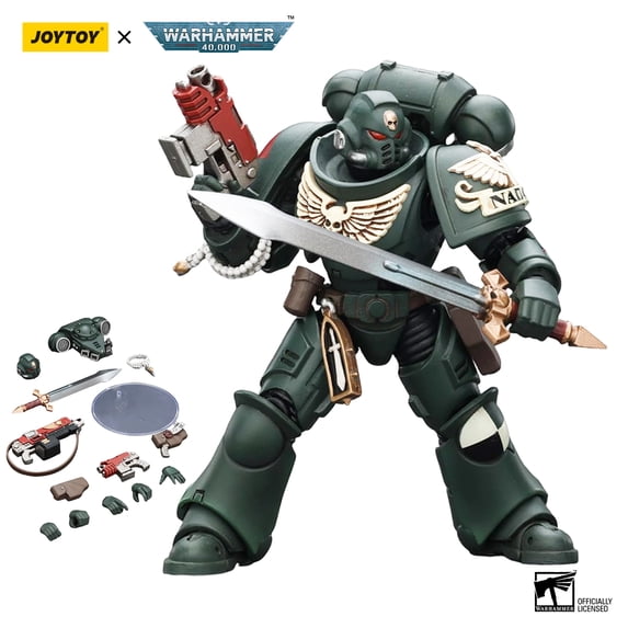 JOYTOY Warhammer 40,000 Dark Angels Intercessors Brother Nadael 1/18 ...