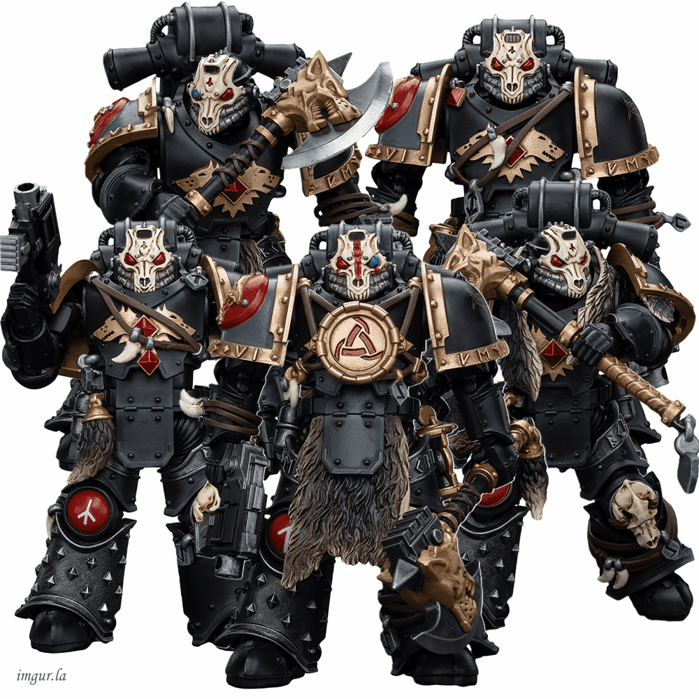 JOYTOY Warhammer 40,000 Space Wolves Deathsworn Pack 5PCS Warhammer 40K ...
