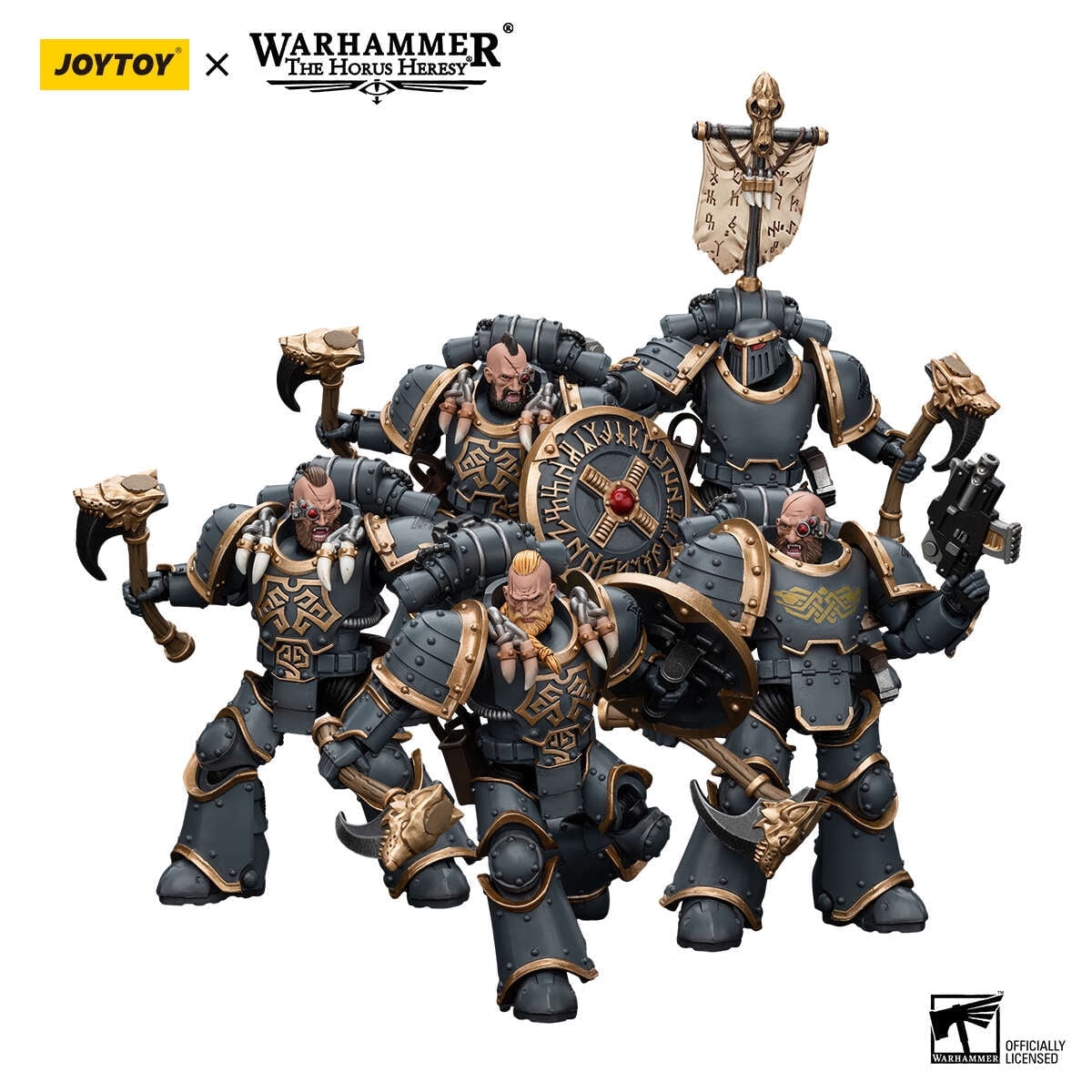 JOYTOY Warhammer 40,000 Space Wolves Grey Slayer Pack 5PCS Warhammer ...