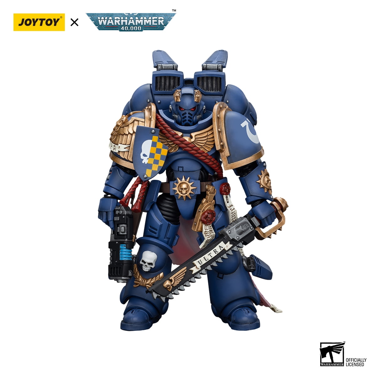 JOYTOY Warhammer 40K 1/18 Action Figures Ultramarines Captain With Jump ...