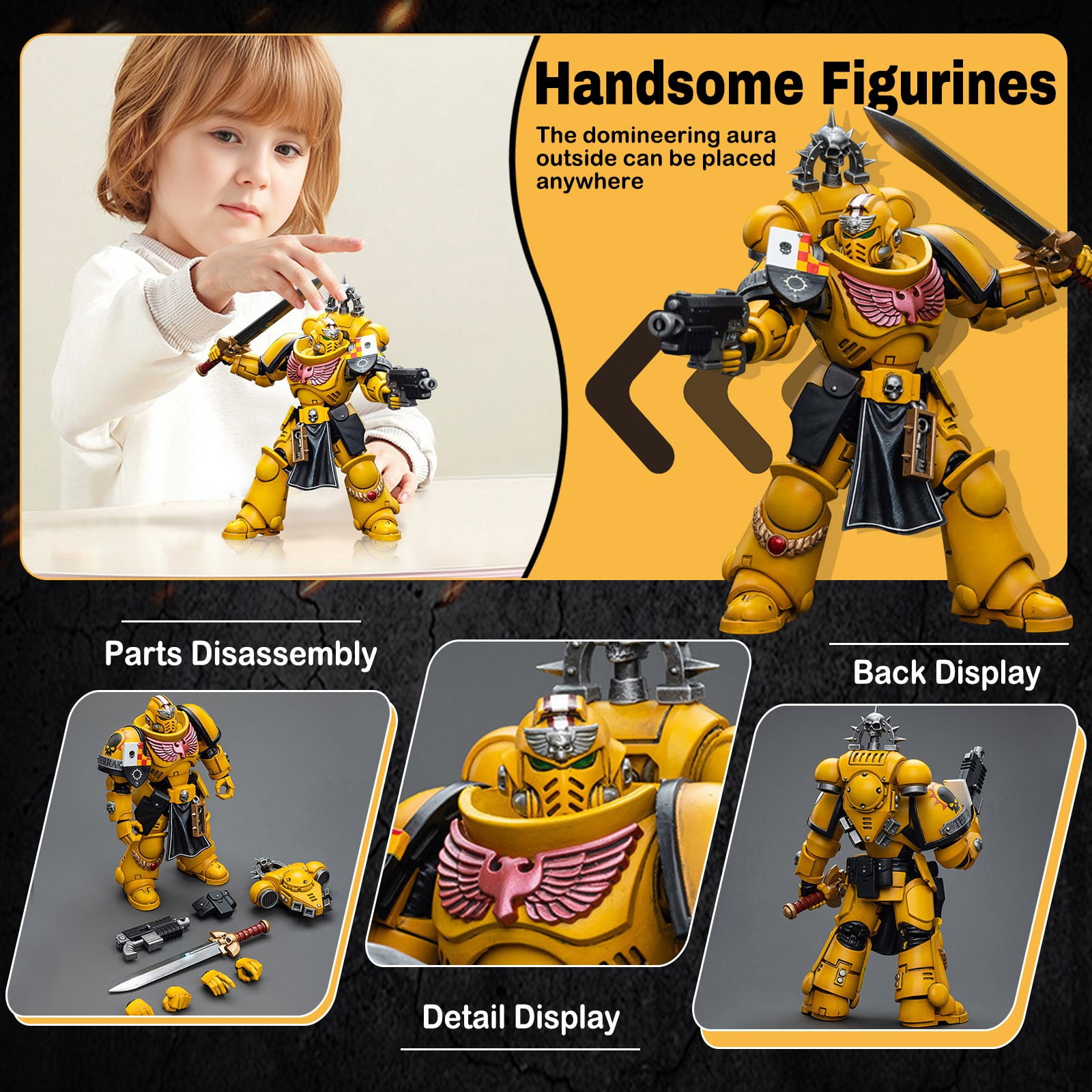 JOYTOY Warhammer 40K Imperial Fists Intercessors Ver.3 1/18 Action Figure – Premium Collectible ...