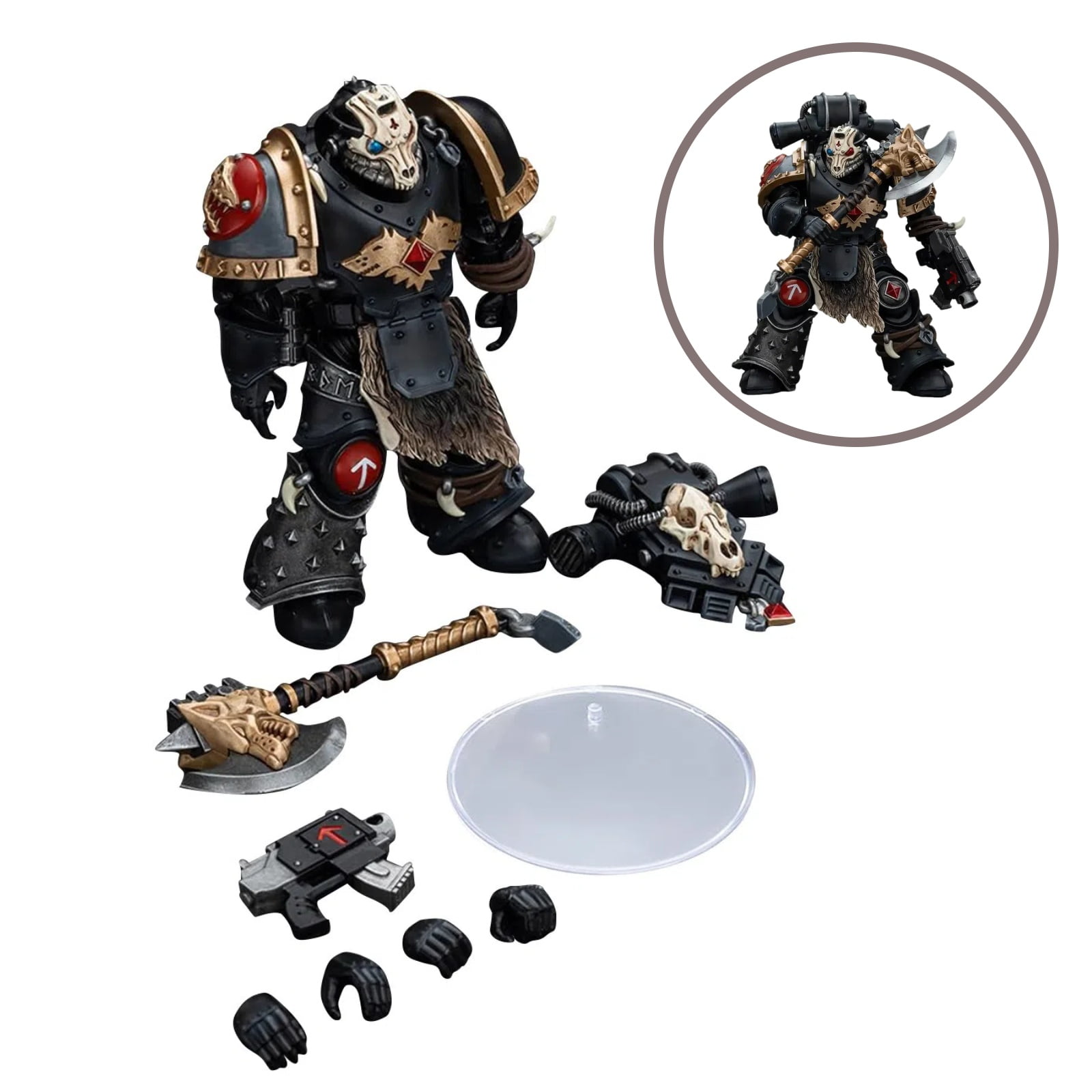 JOYTOY Warhammer 40k Space Wolves, Space Wolves Deathsworn 1/18 Action ...