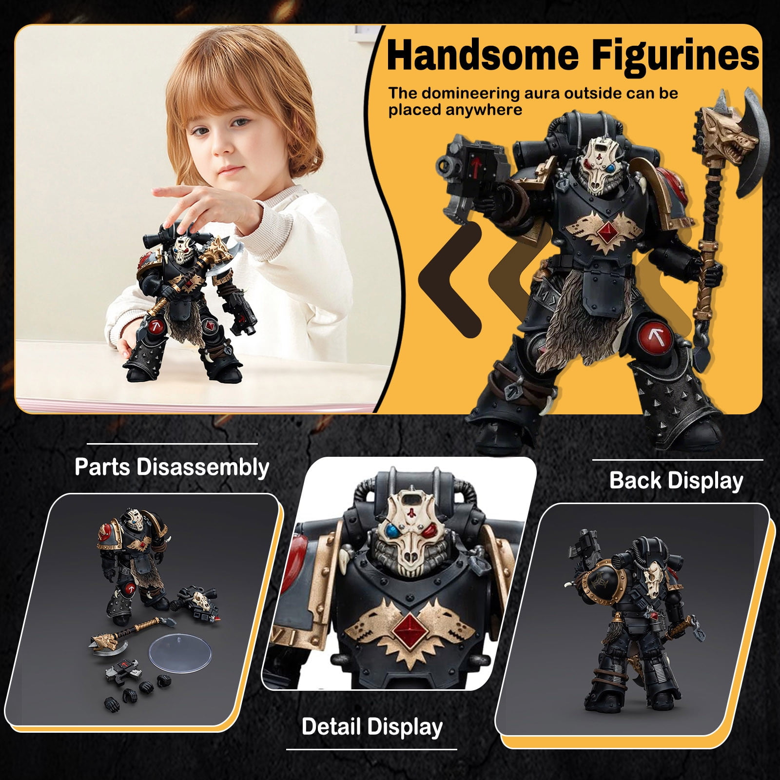 JOYTOY1/18 Warhammer The Horus Heresy Action Figure Space Wolves ...