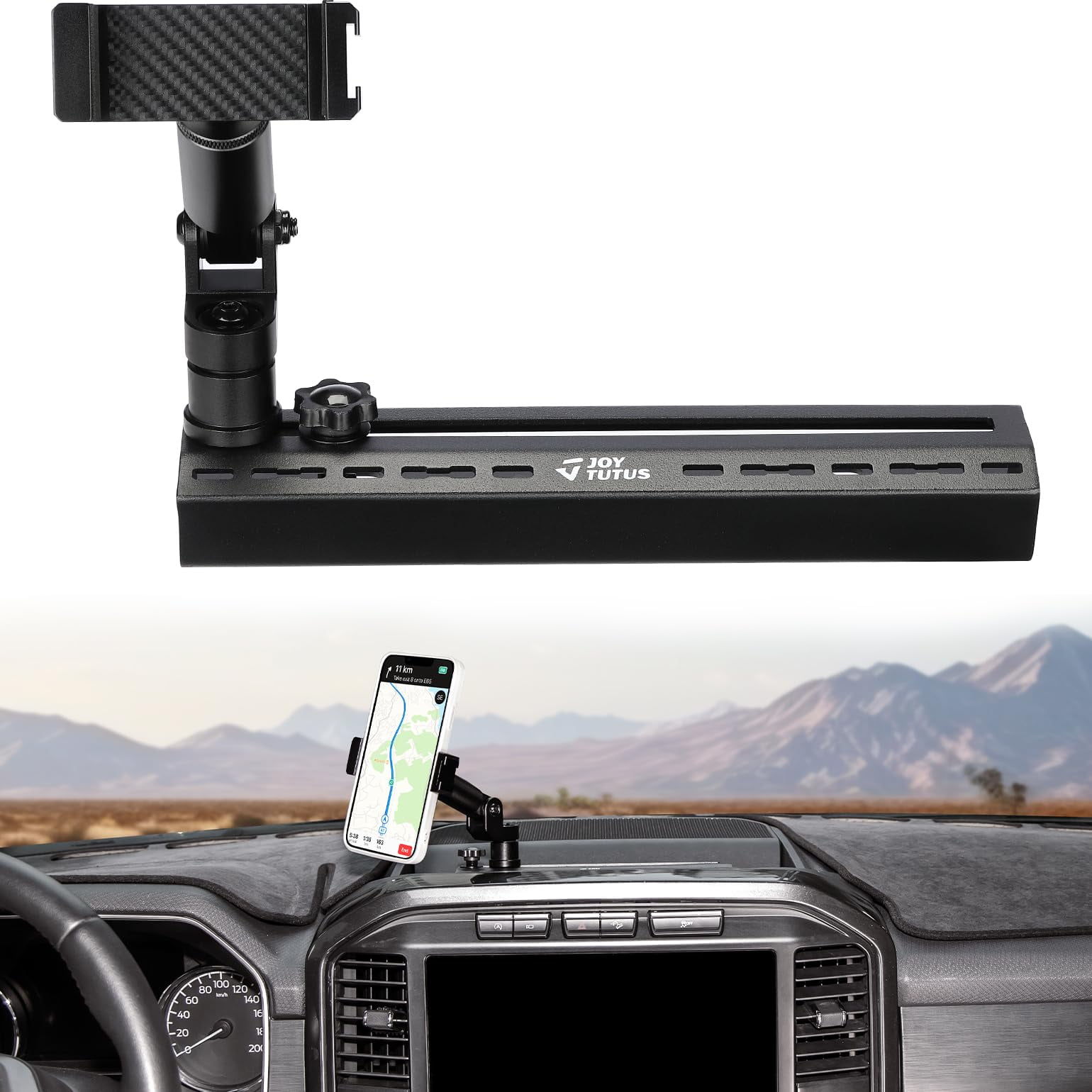JOYTUTUS Aluminum Phone Holder MSF2 Dash Mount Compatible with Ford ...