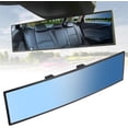 JOYTUTUS Clip-on Rear View Mirror, Universal 12 Inch Panoramic Convex ...