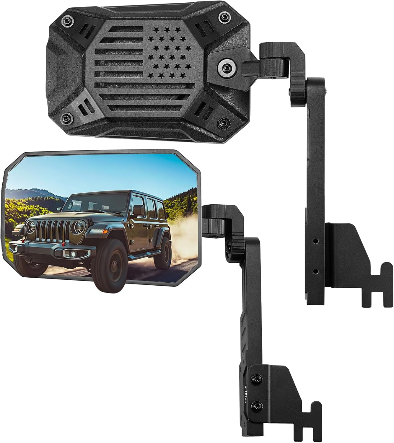 JOYTUTUS Mirrors Doors Off Compatible with Wrangler JK JL Gladiator JT ...