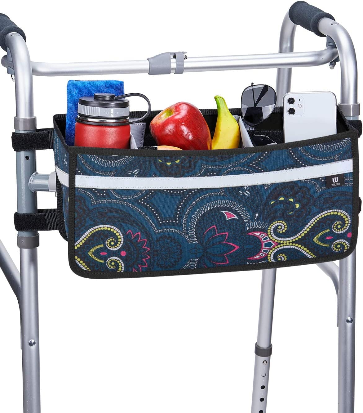Joytutus Walker Bag With Cup Holderfolding Walker Basket Organizerandwheelchair Rollators Pouch