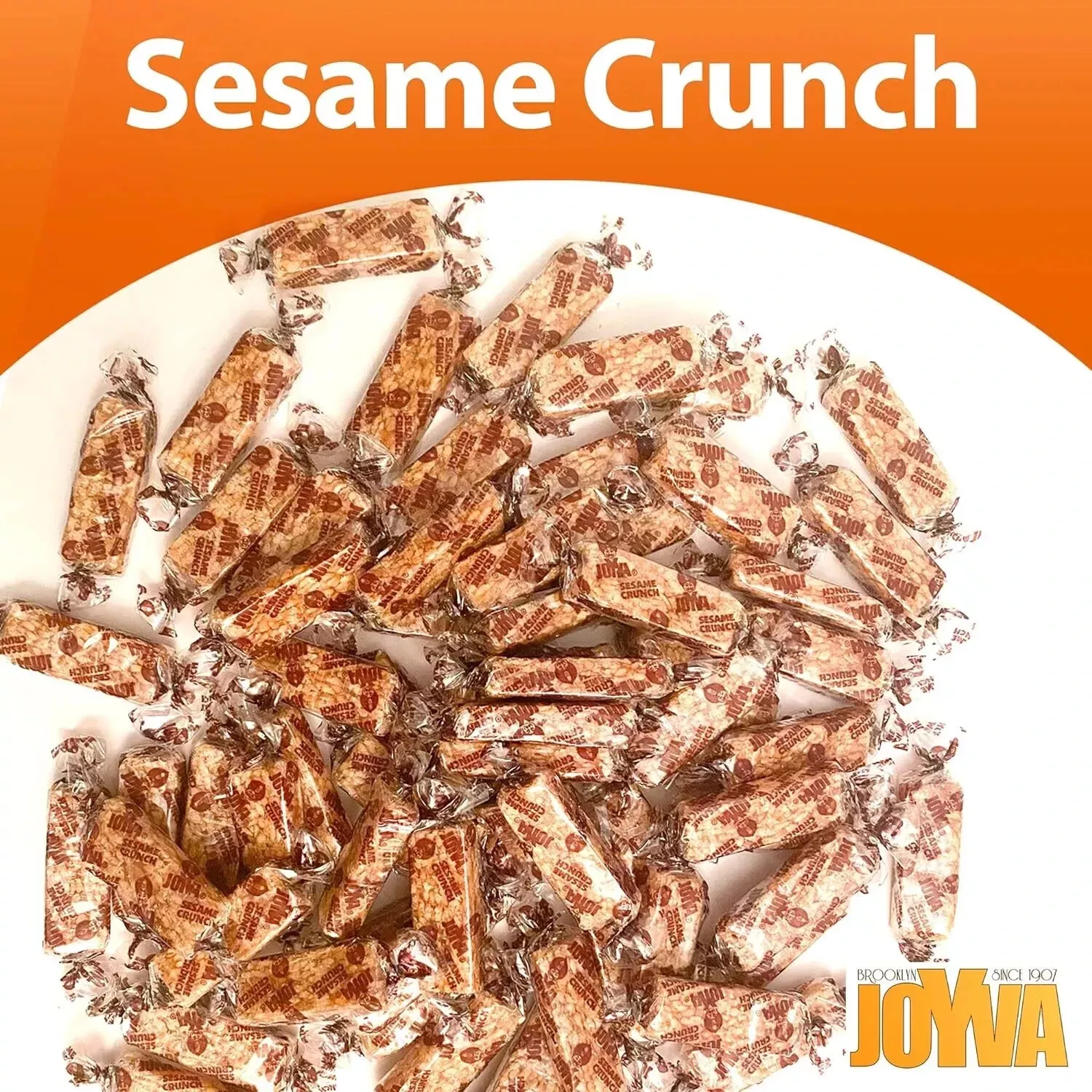 JOYVA Sesame Honey Crunch, Bulk Sweet Candy Individually Wrapped (4 ...