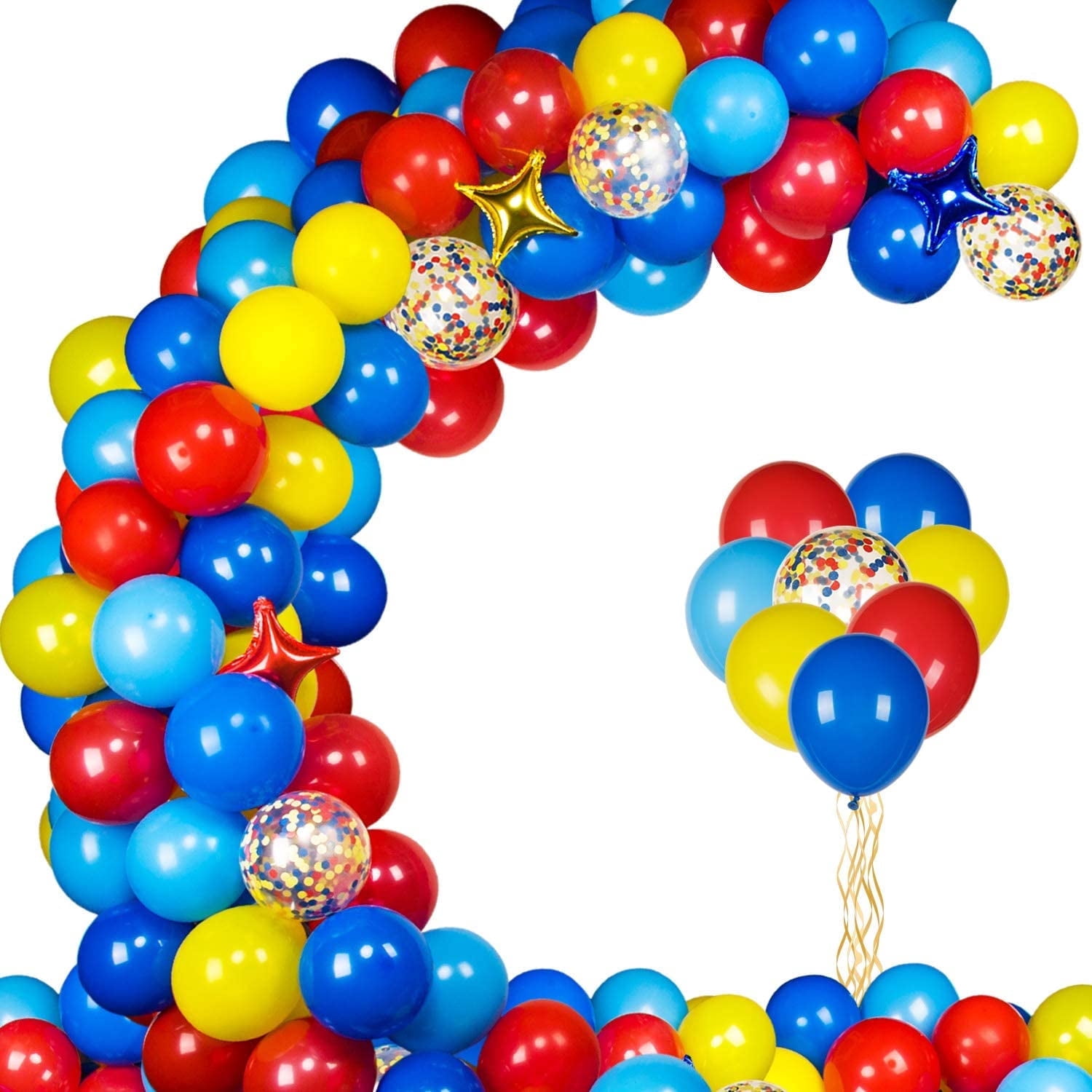 JOYYPOP Carnival Circus Balloon Garland Kit, 103-Piece Multicolor Latex ...