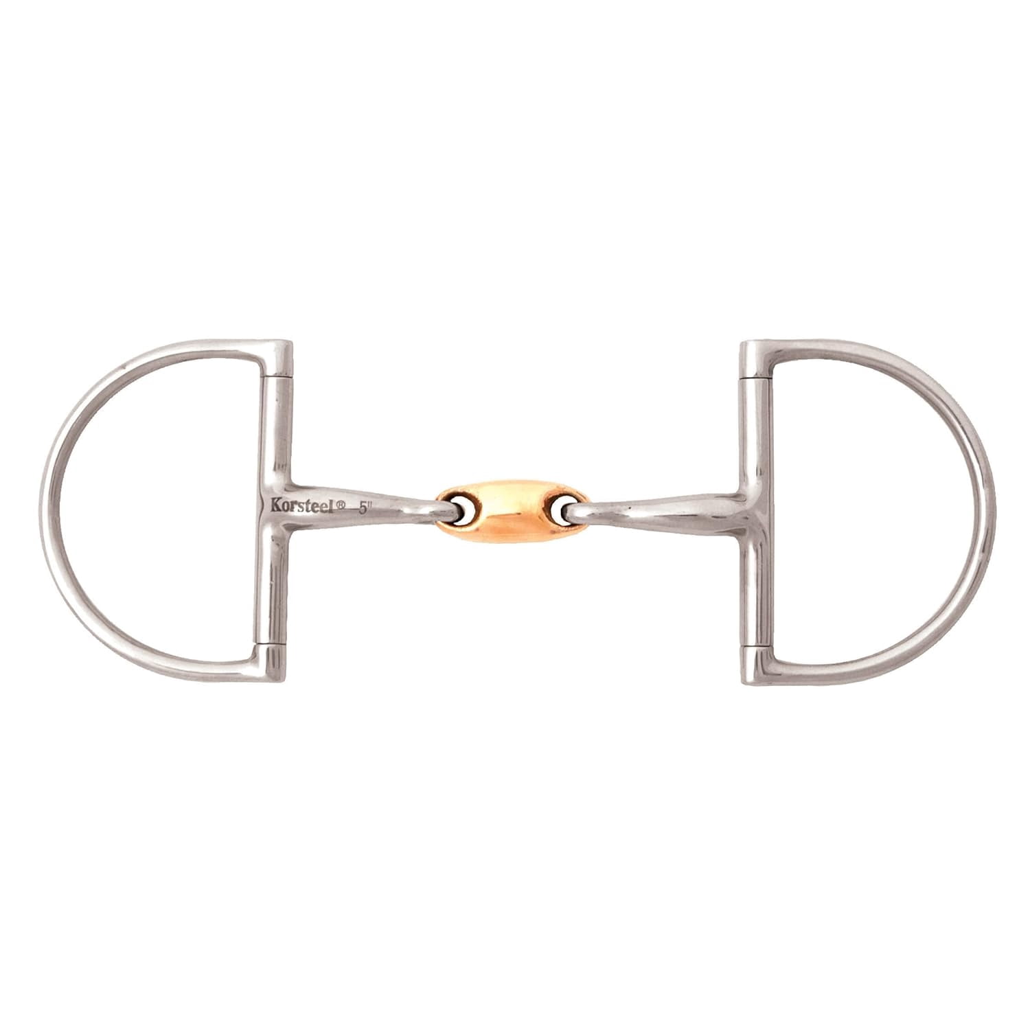 JP Korsteel Stainless Steel Copper Link Hunter Dee Ring Snaffle Bit, 5 ...
