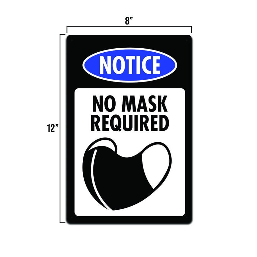 JP's Parcels Front Door Signage For Business-No Mask Required Entry ...